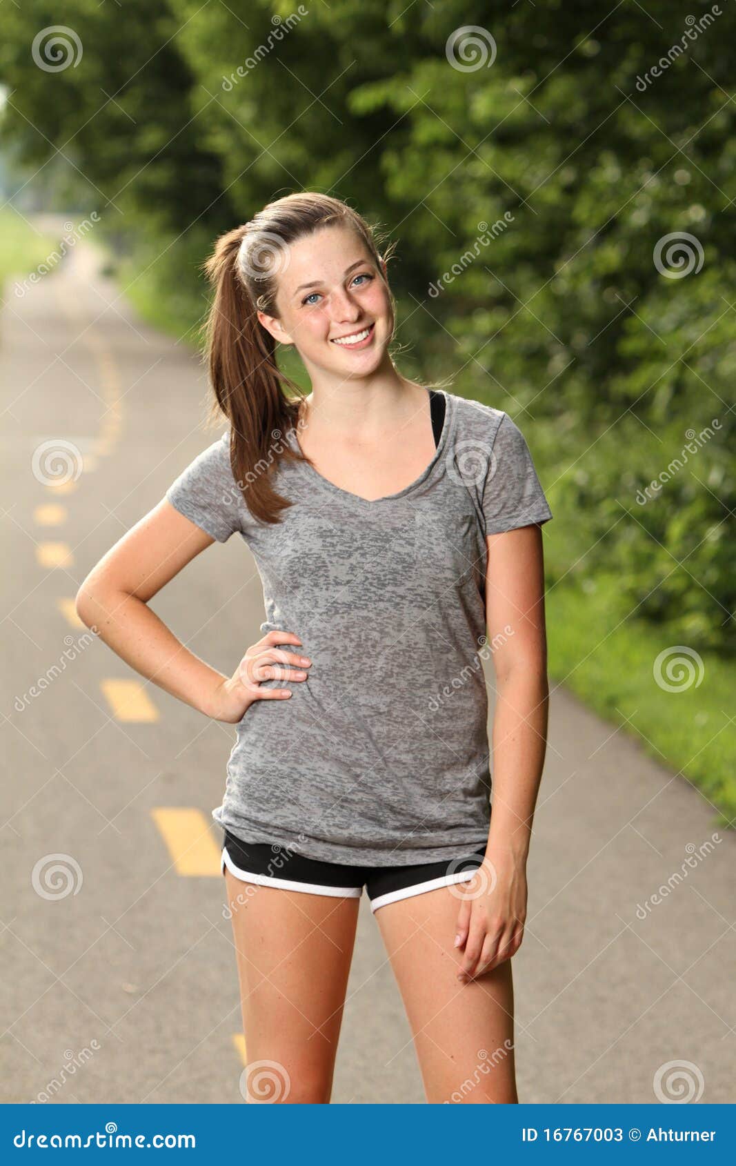 Fit Teenager Getting Ready To Workout Stock Image - Image of motion ...