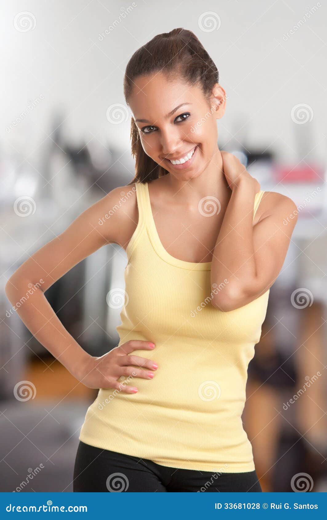 Fit Woman Relaxing stock photo. Image of athletic, woman - 33681028