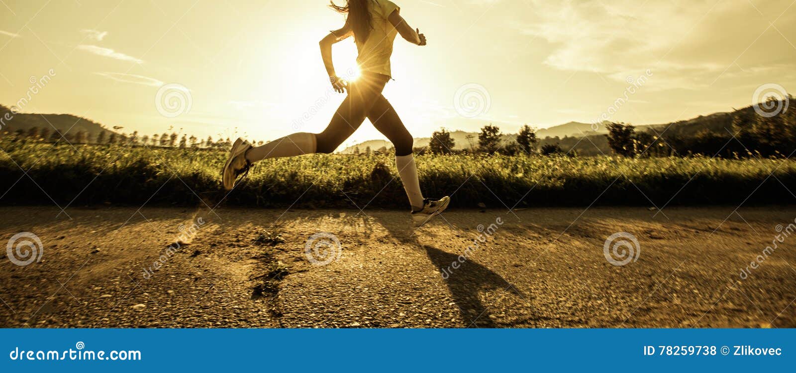 Fit woman running fast stock photo. Image of footstep - 78259738