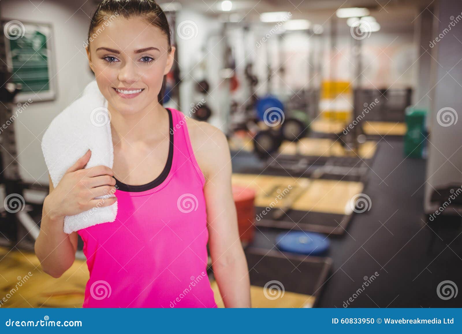 Fit Woman Smiling at Camera Stock Photo - Image of pretty, smiling ...