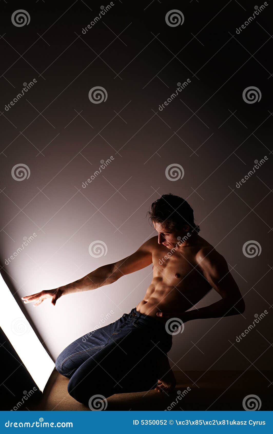 Fit young white male stock photo. Image of muscle, pose - 5350052