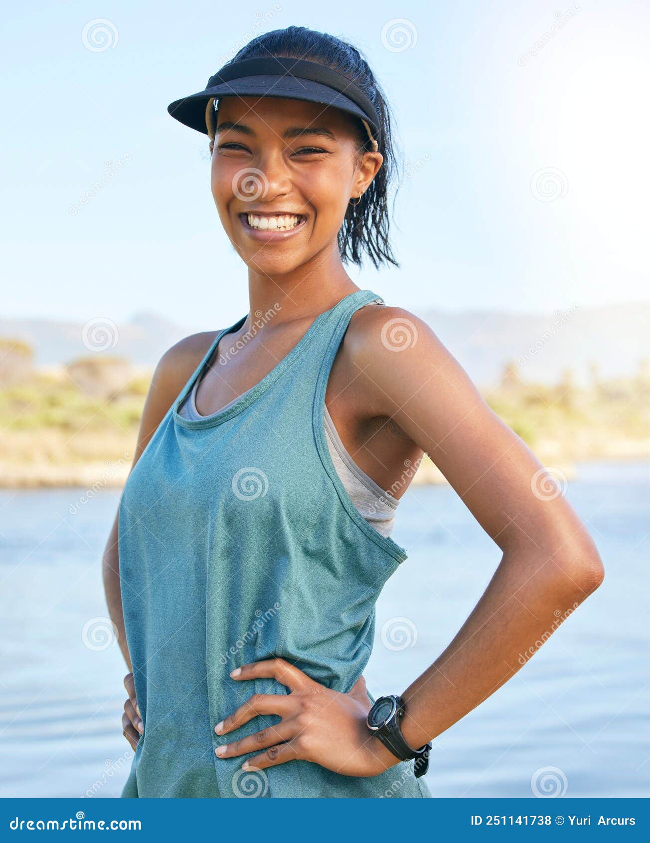 Fit Young Woman Enjoying Her Time Off On A Holiday Vacation Or Weekend