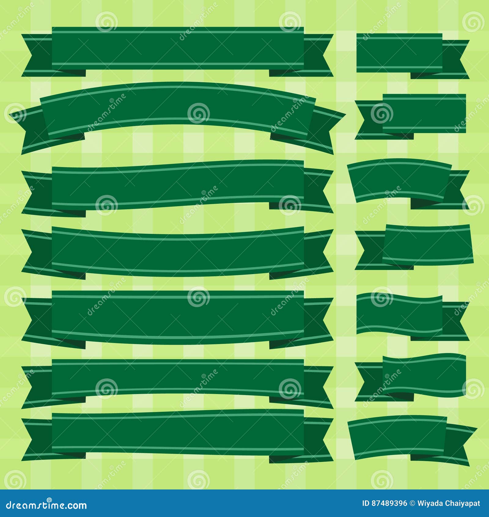 Fita verde do vetor ilustração do vetor. Ilustração de verde - 87489396