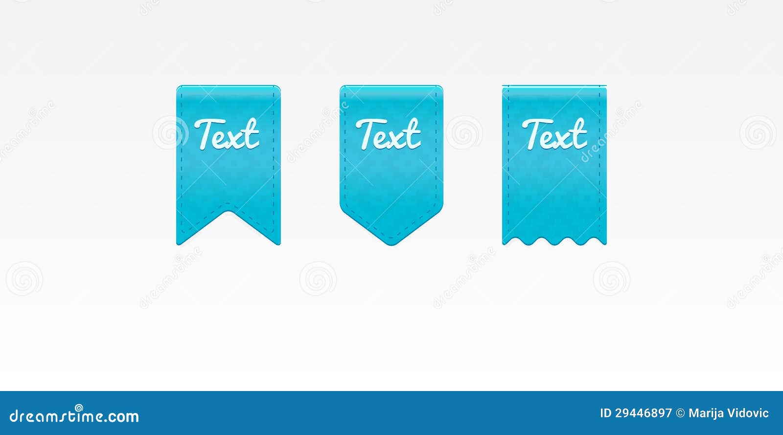 Fitas do texto ilustração do vetor. Ilustração de vetor - 29446897