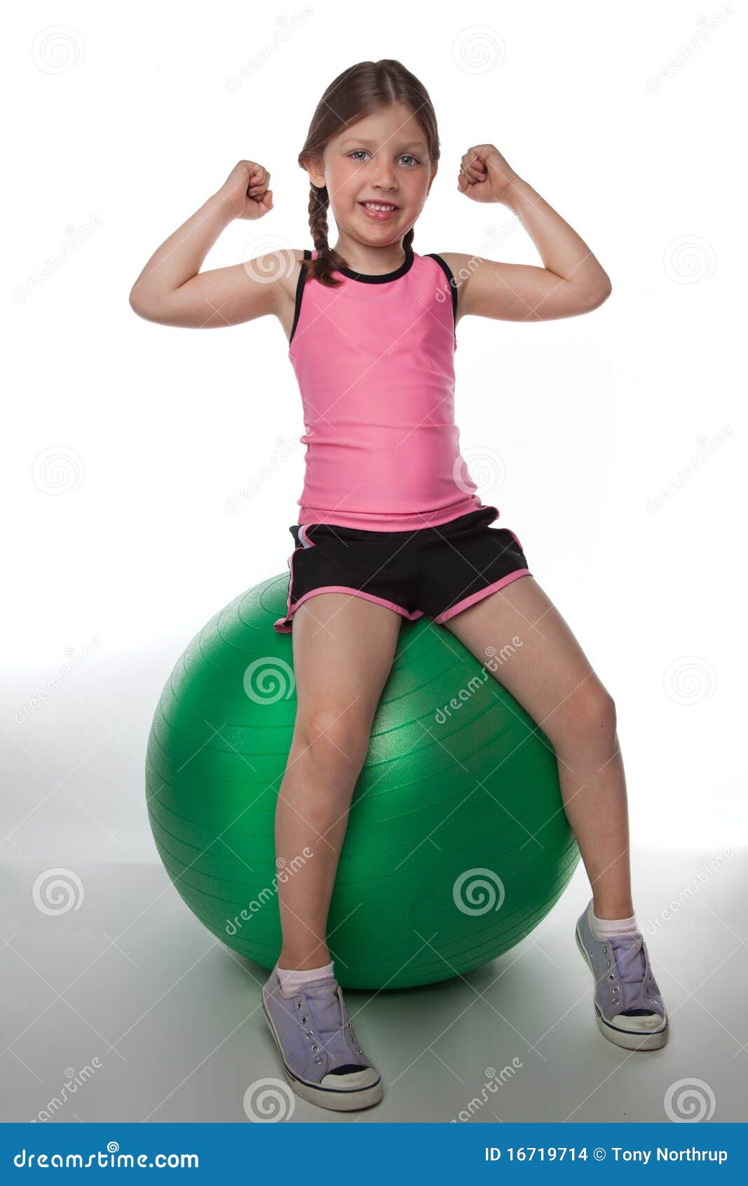 Fitball Girl stock photo. Image of workout, fitball, fitness - 16719714