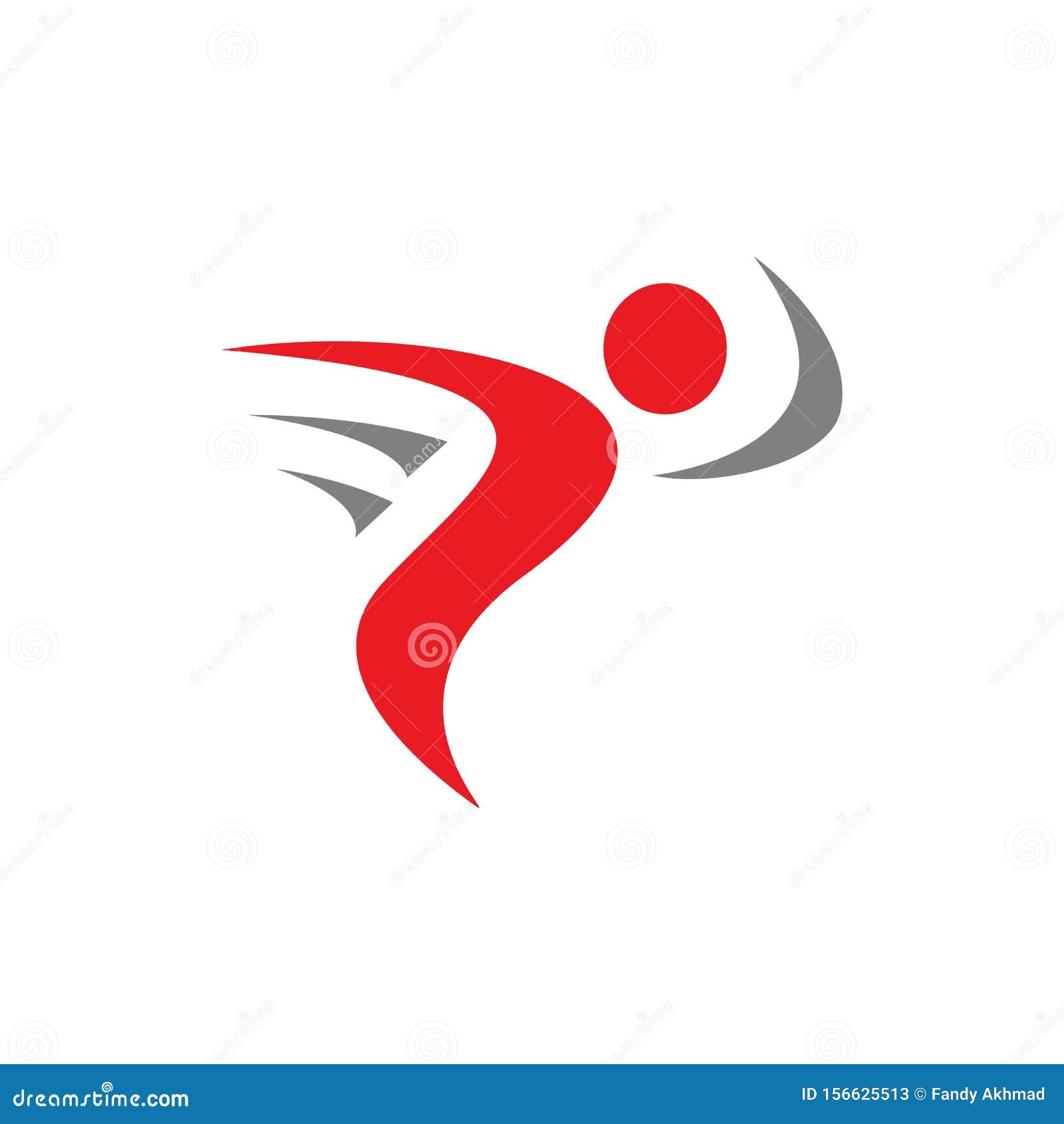Fitness Abstract Running People Logo Design Vector Elements Stock ...