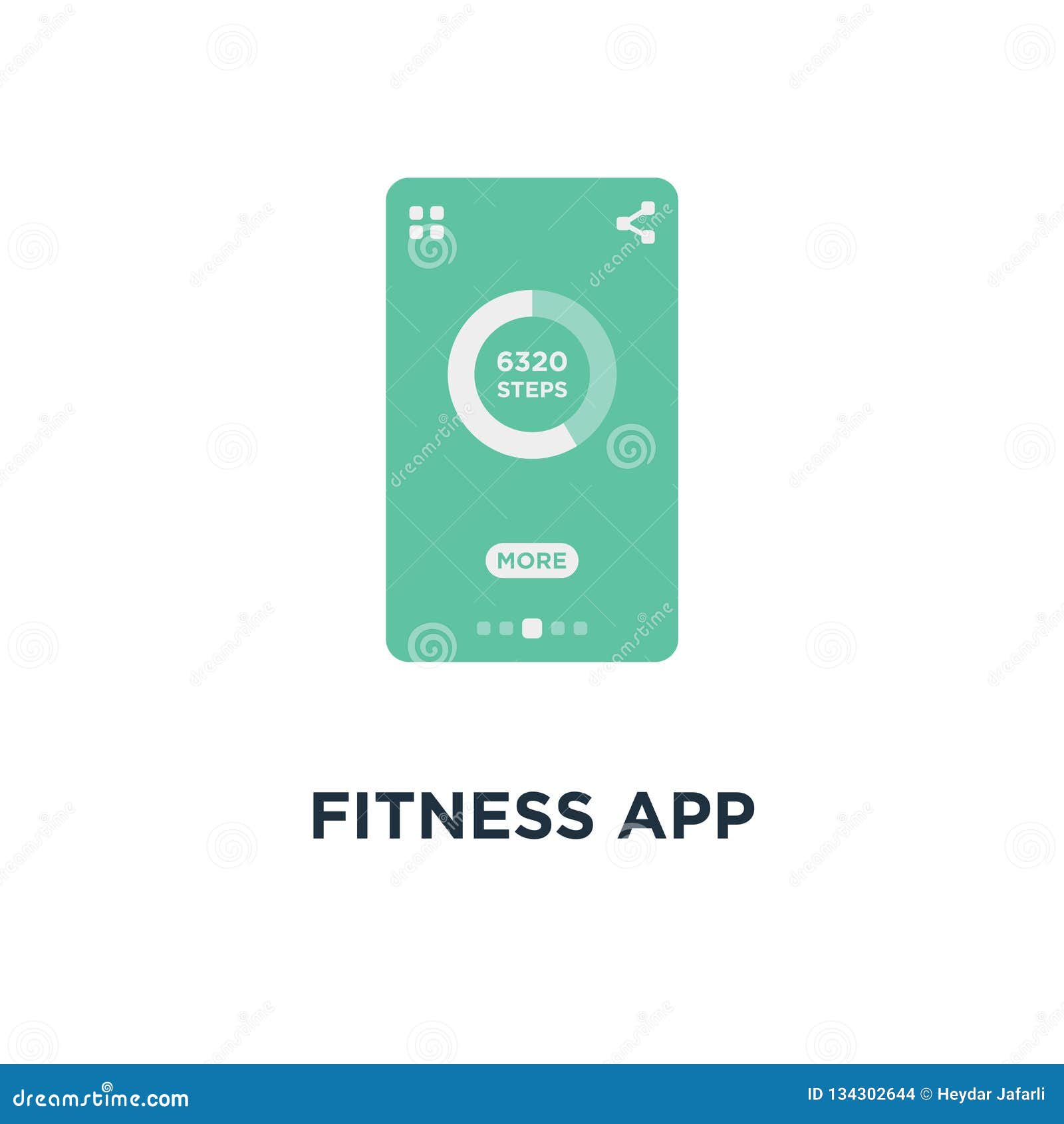 Fitness App Icon. Activity Tracker Concept Symbol Design, Pedome Stock ...