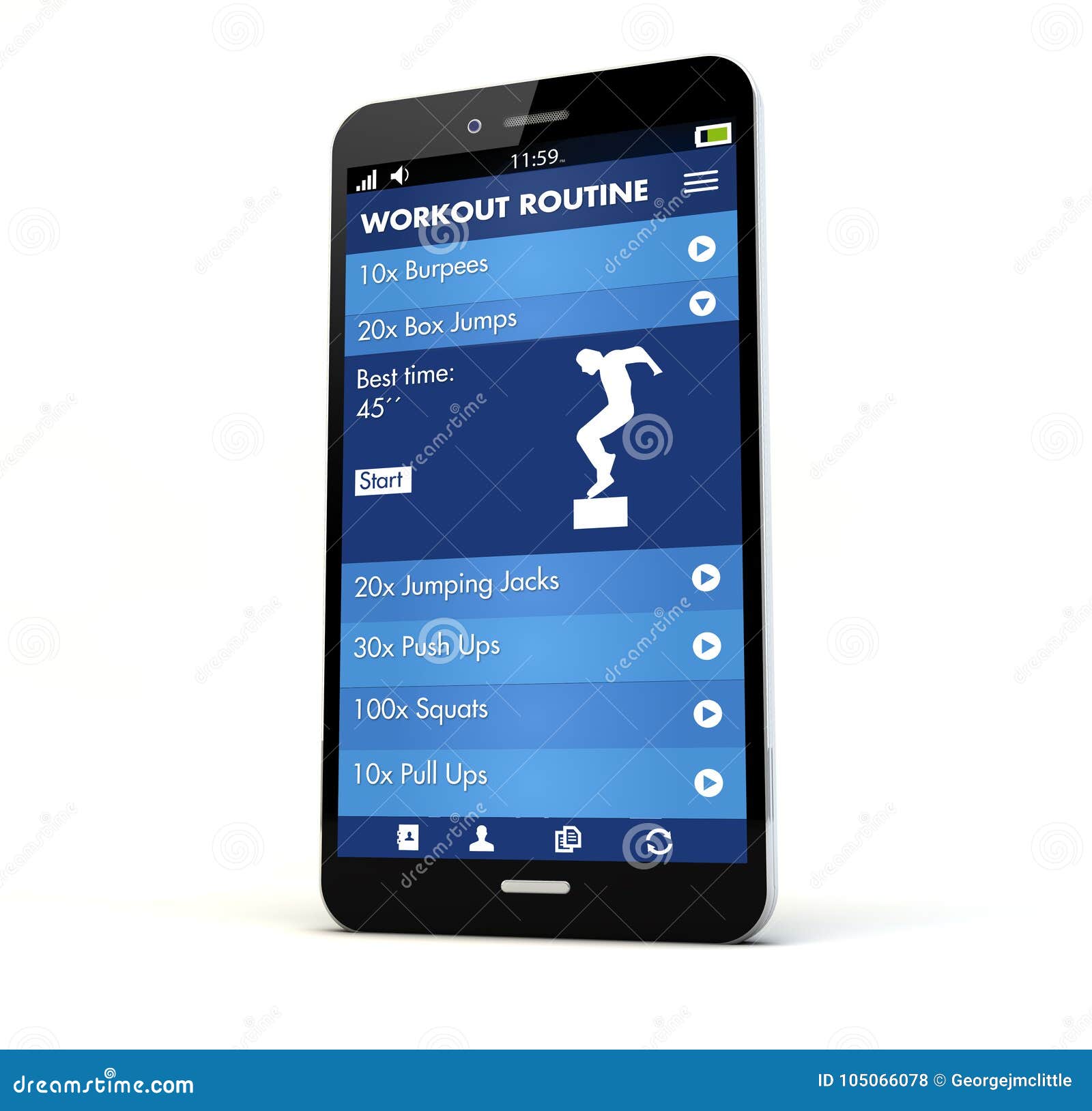 Fitness app phone stock photo. Image of phone, street - 105066078