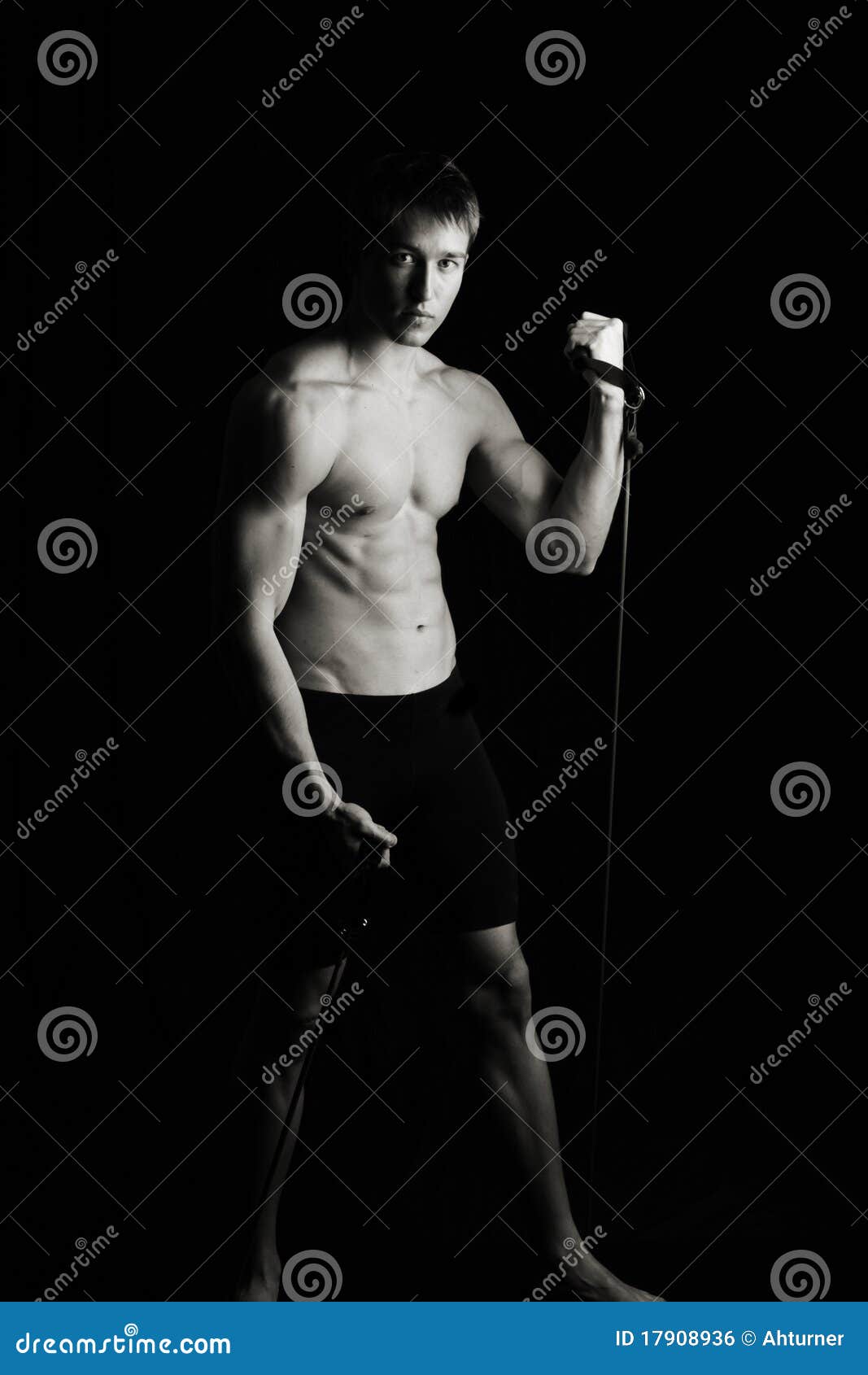 Fitness bands stock photo. Image of caucasian, flexing - 17908936
