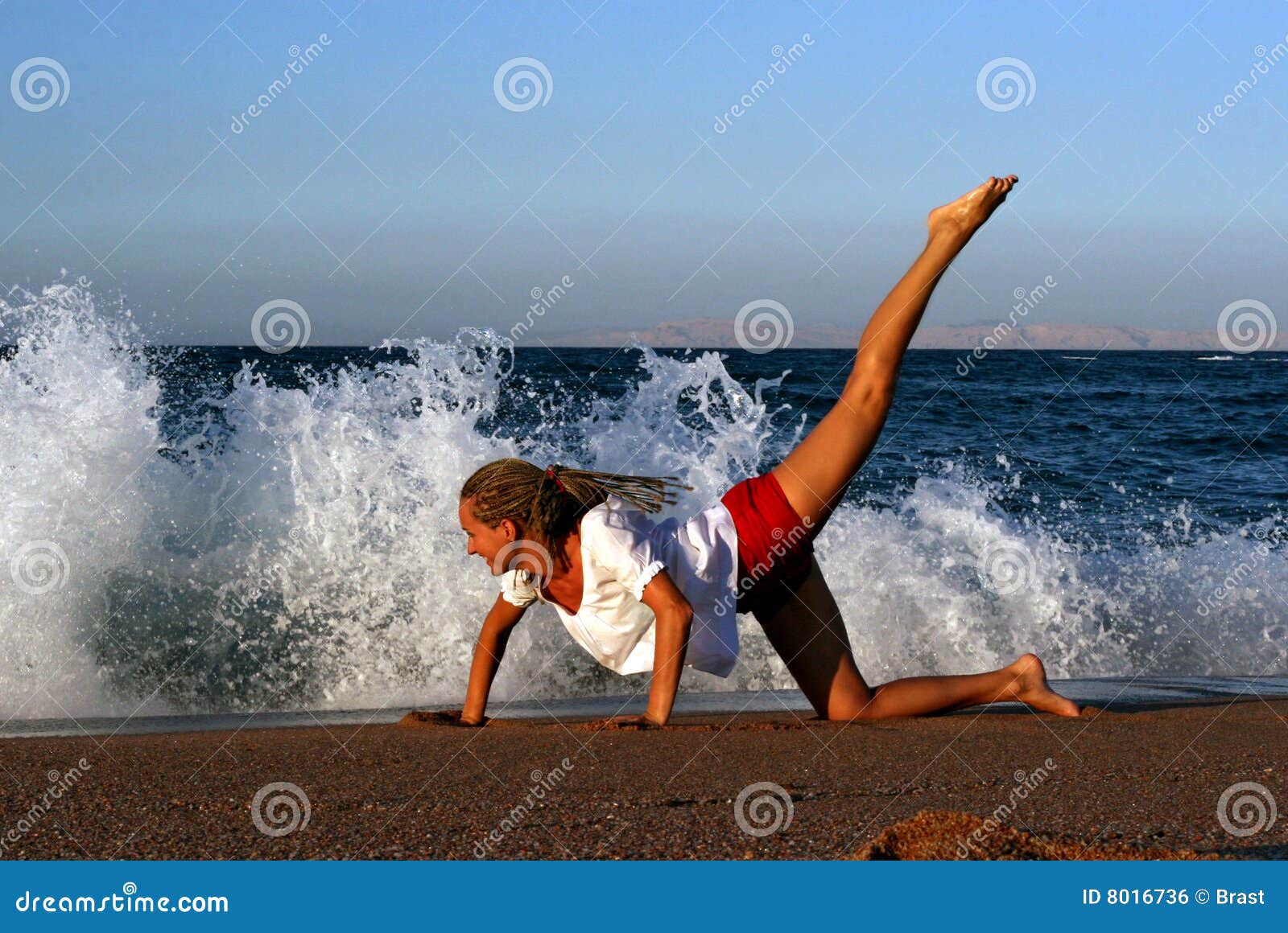 Fitness on the beach stock photo. Image of plait, cool - 8016736