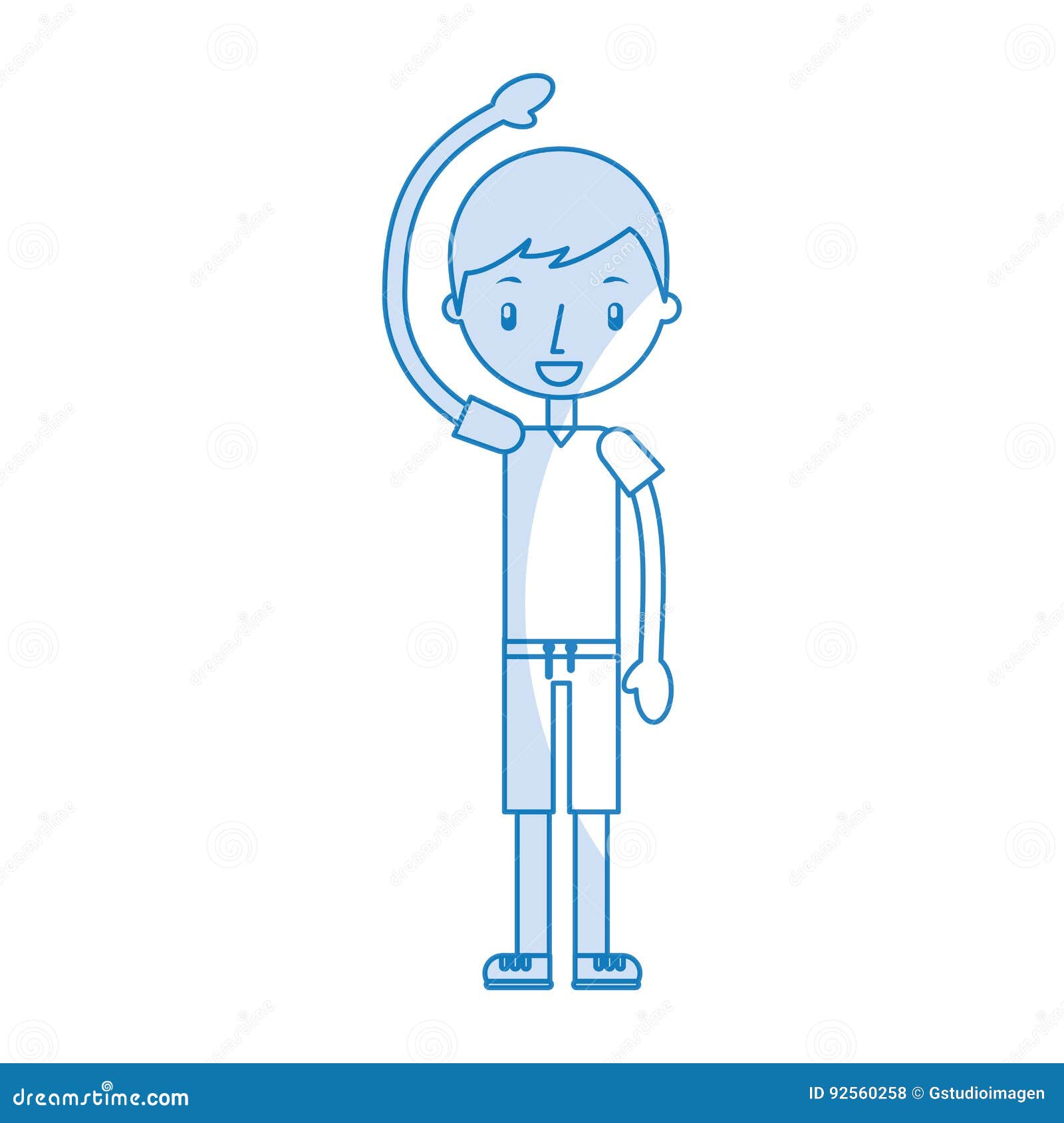 Fitness boy exercising stock vector. Illustration of element - 92560258