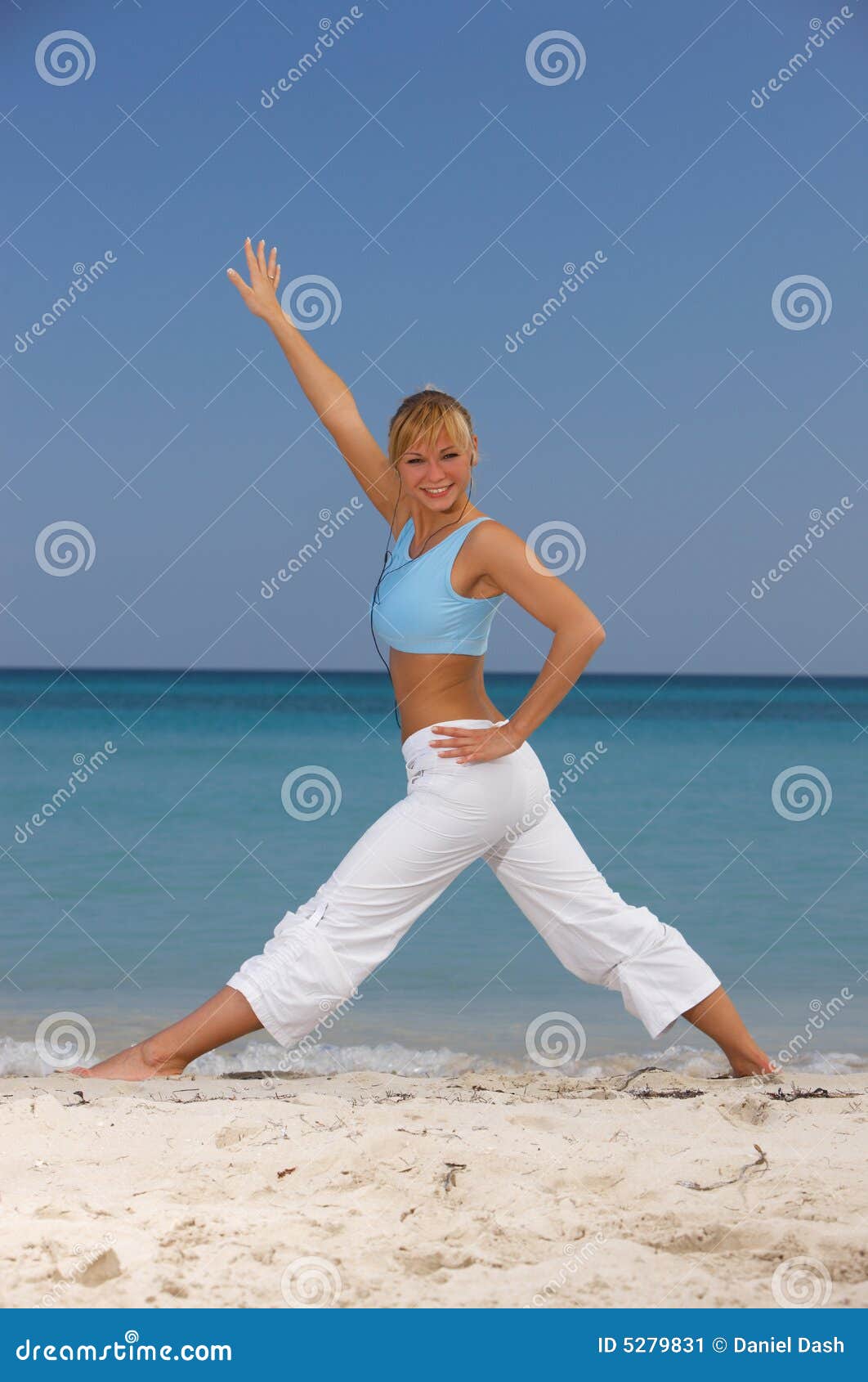 Fitness at Caribbean stock image. Image of person, summer - 5279831