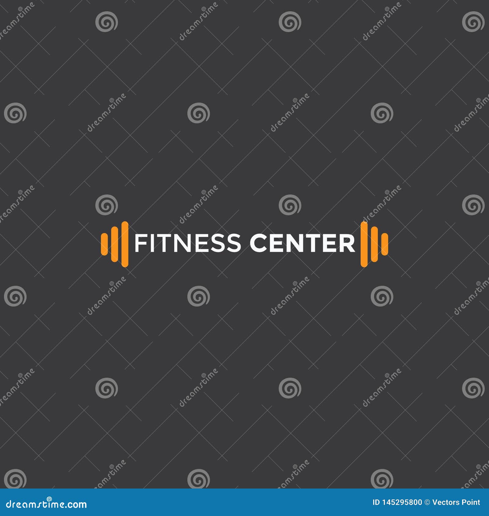 Fitness Center Logo Design Concept Stock Vector - Illustration of ...