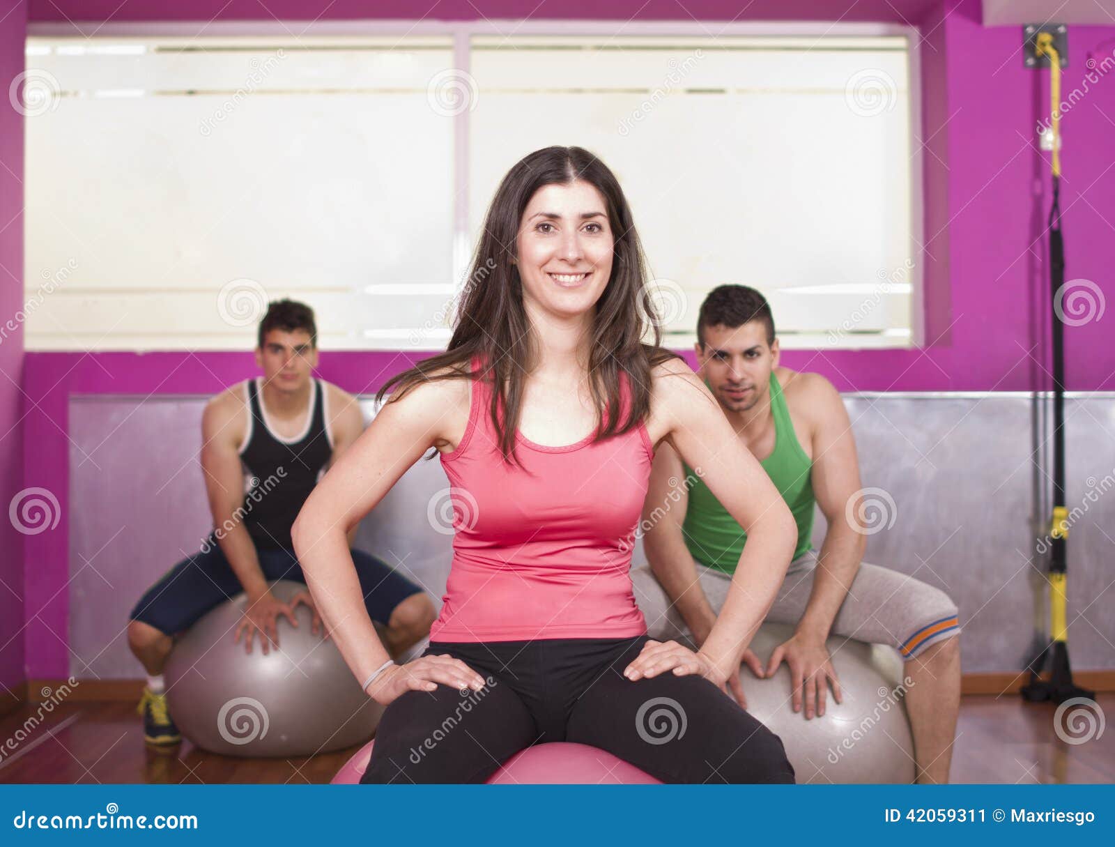 Fitness class stock image. Image of lifestyle, gymnasium - 42059311