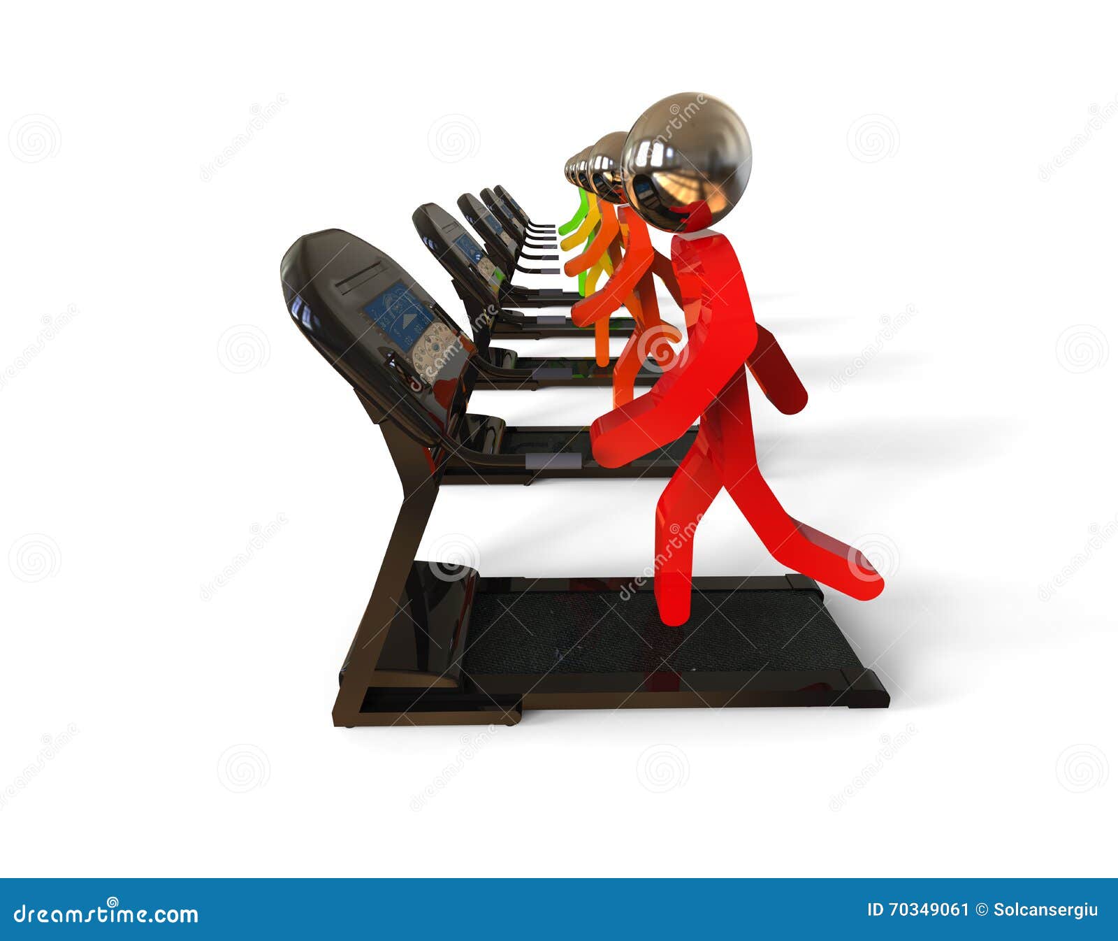 Fitness Class Scale Concept Stock Illustration - Illustration of action ...