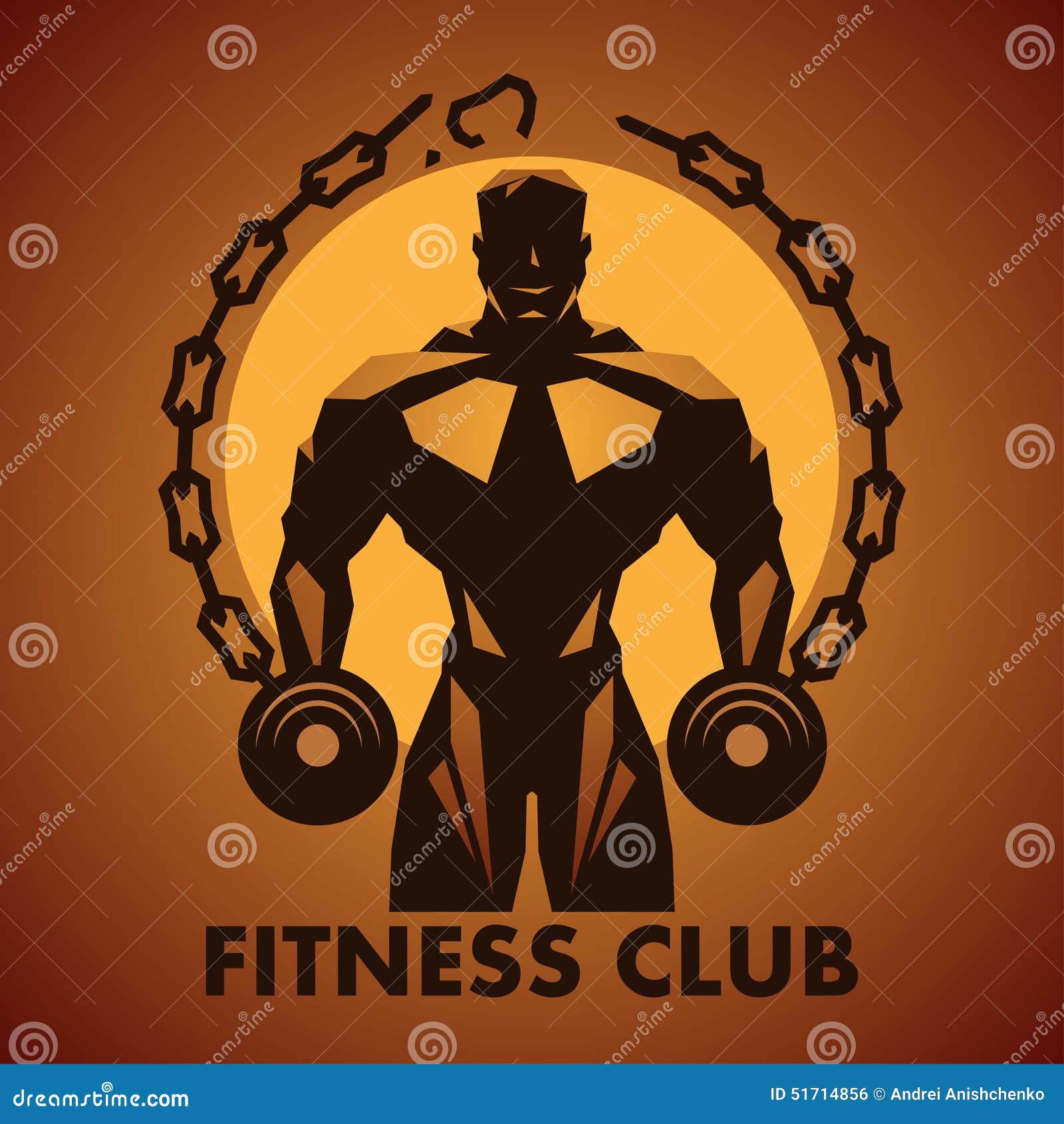 Fitness club logo stock vector. Illustration of corporate - 51714856