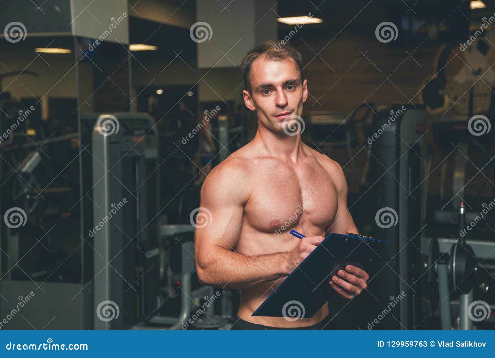 Fitness Coach Portrait At A Gym Stock Image Image Of Personal Body 129959763