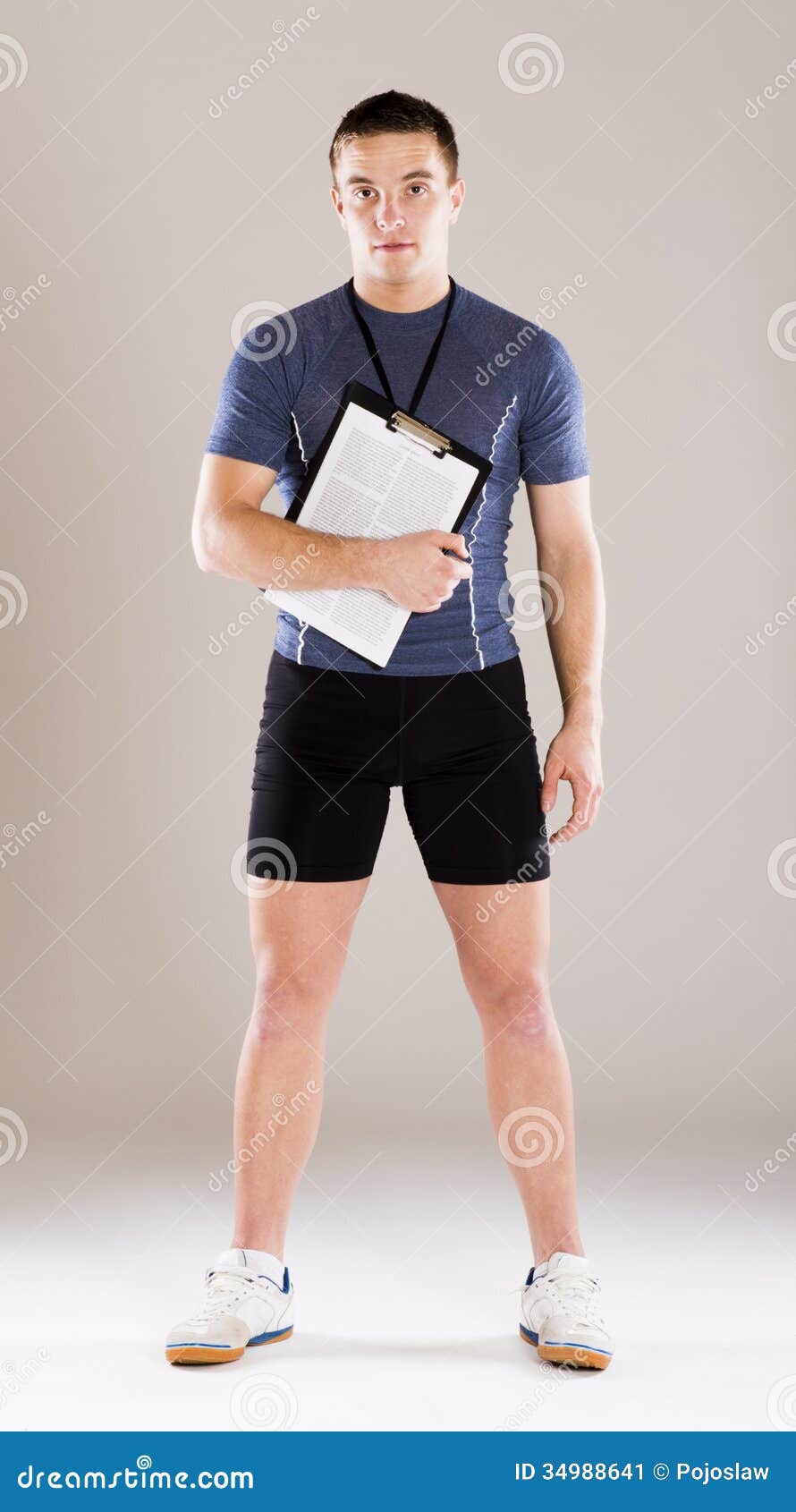 Fitness coach stock image. Image of training, coach, muscular - 34988641