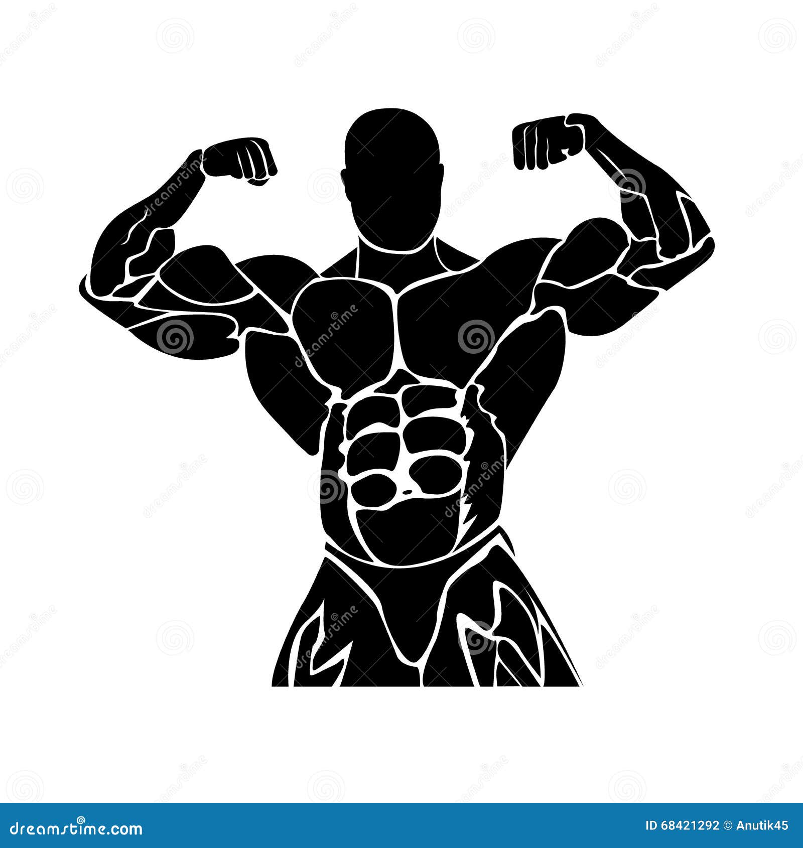 Fitness Design, Bodybuilding, Vector Illustration Stock Vector ...
