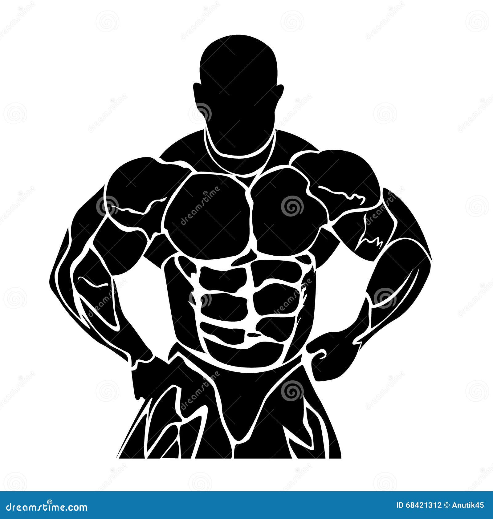 Fitness Design, Bodybuilding, Vector Illustration Stock Vector ...