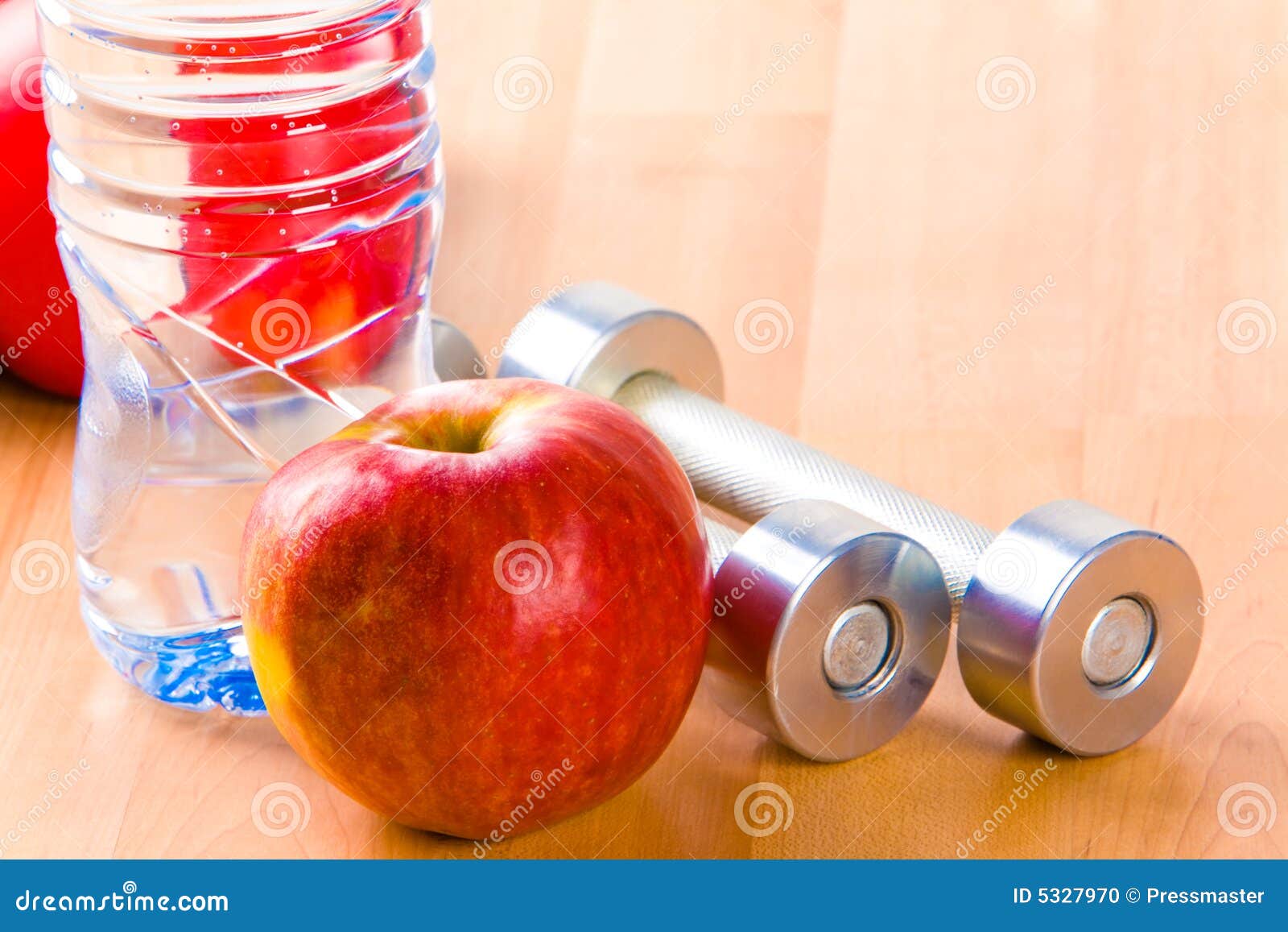 Fitness and diet stock photo. Image of dumbbell, refresh - 5327970