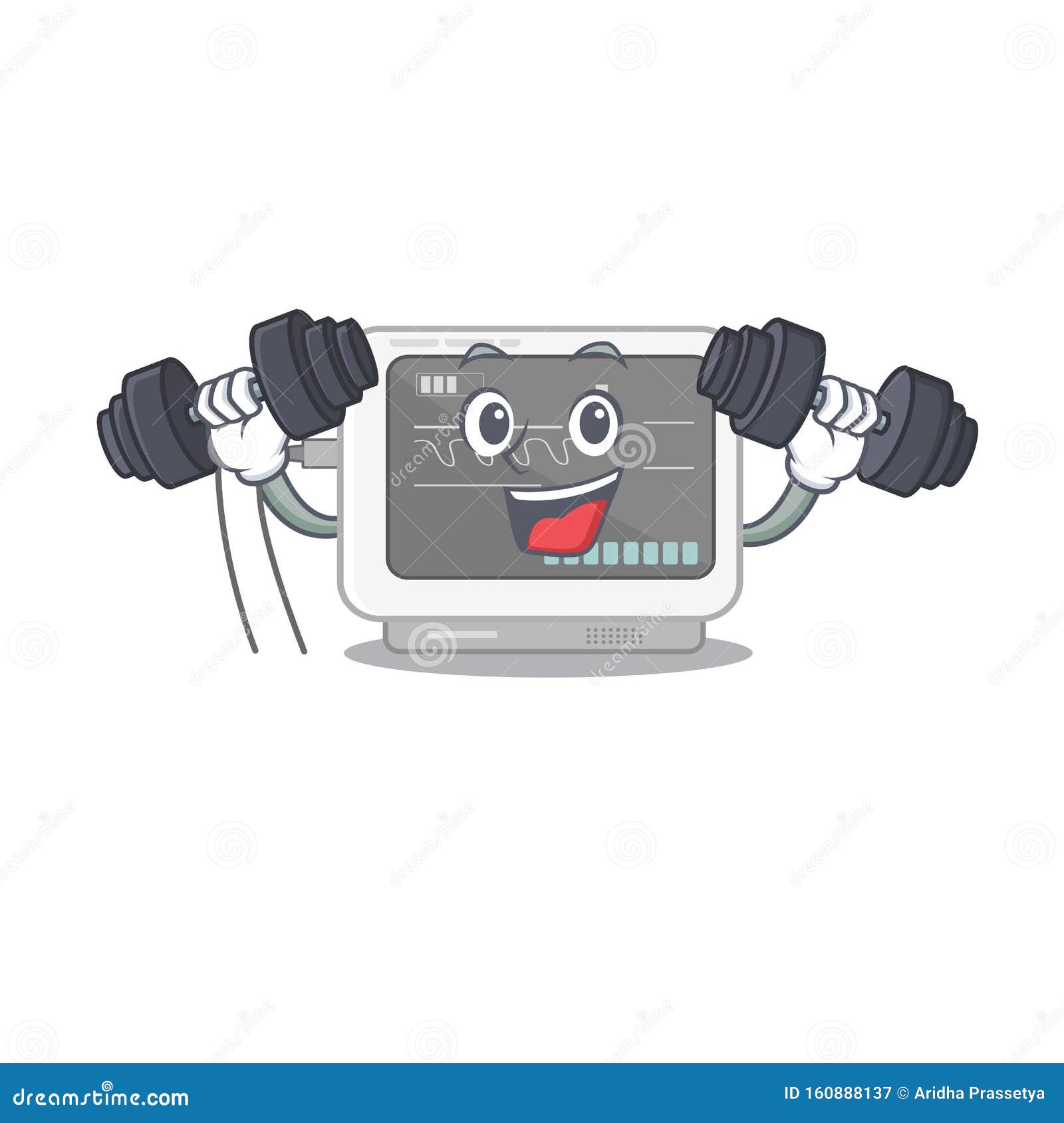 Electrocardiography Machine To Know Cardiac Rhythm Royalty-Free ...