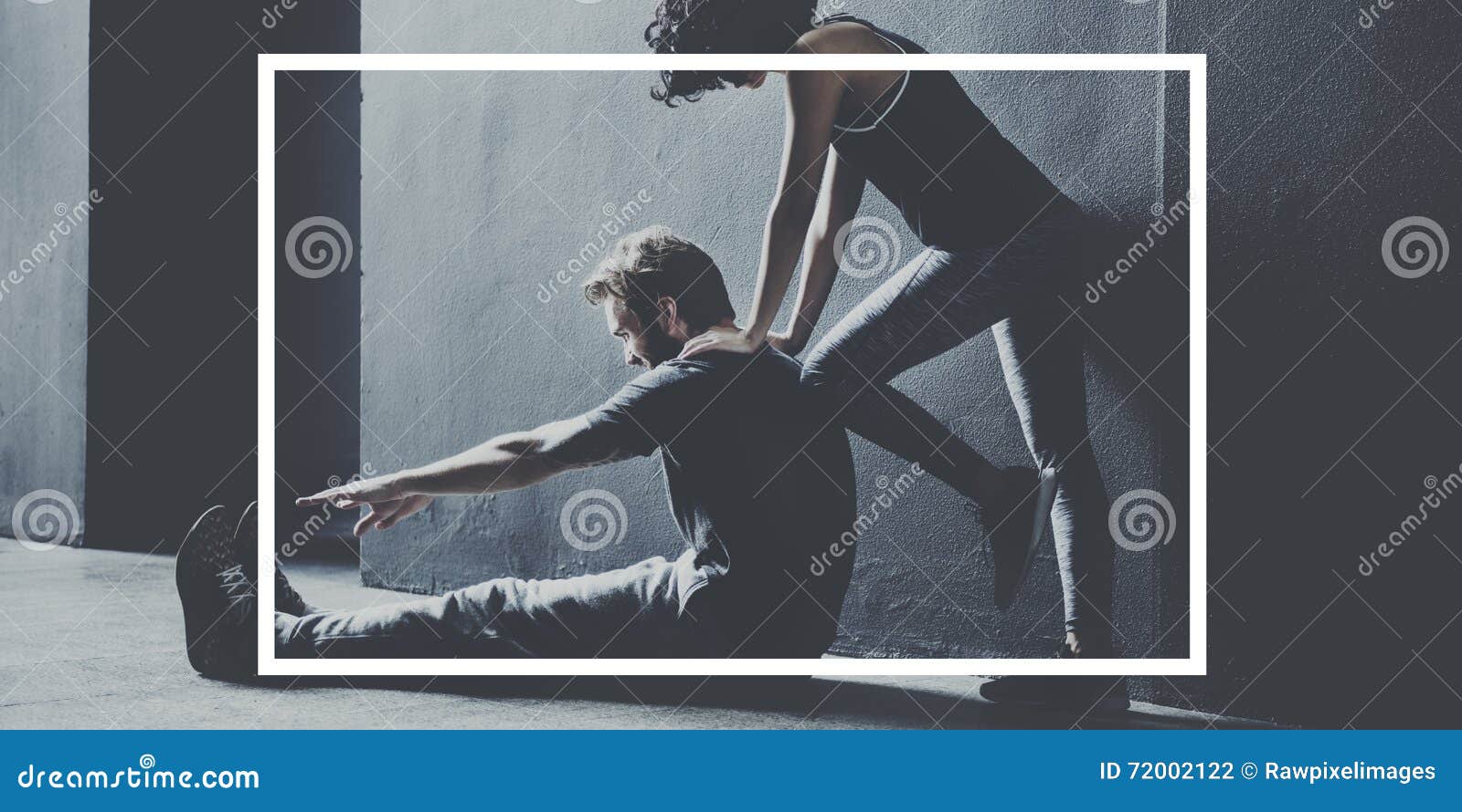 Fitness Exercise Fit Frame Graphic Concept Stock Photo - Image of ...