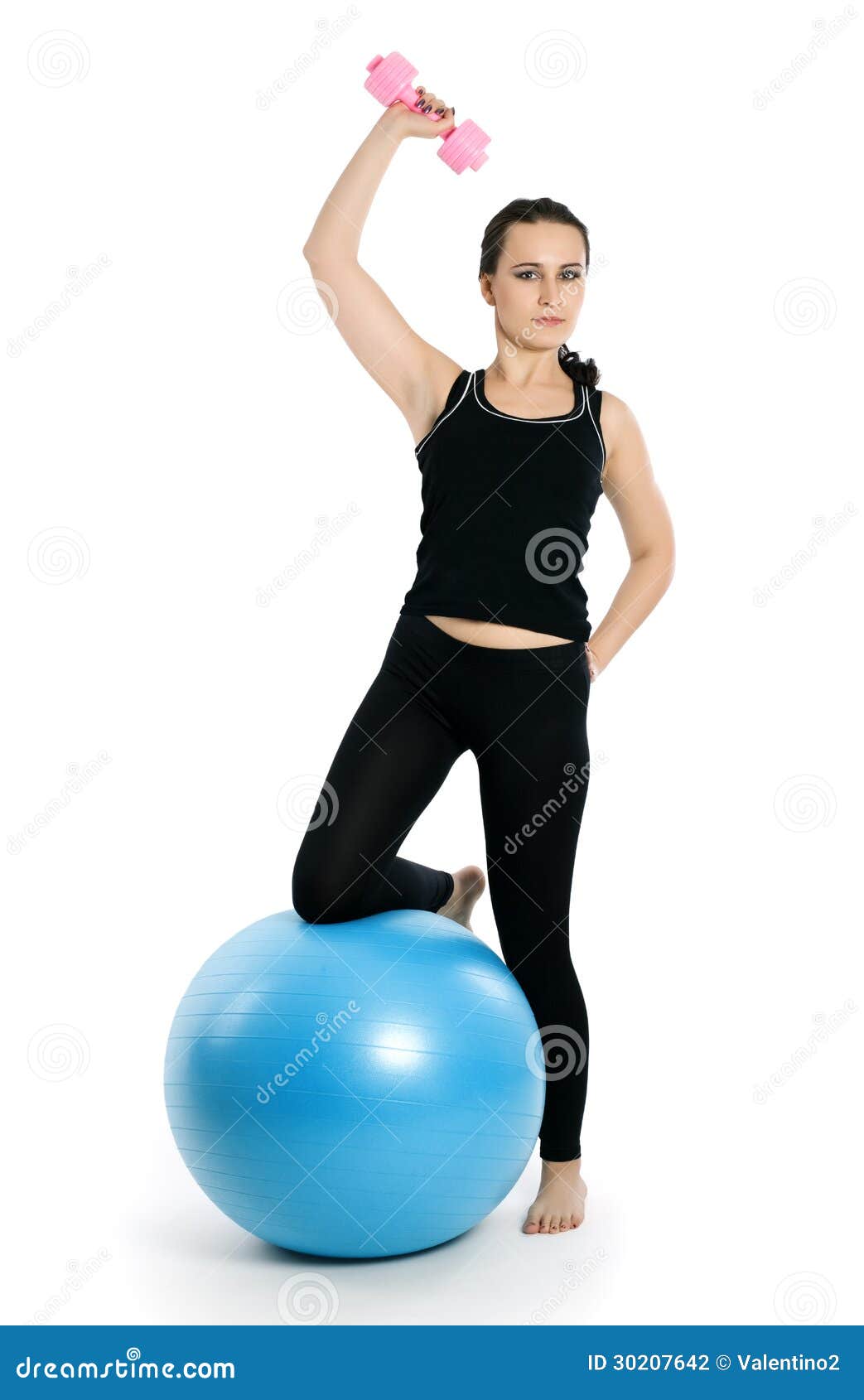 Fitness exercises stock photo. Image of girl, caucasian - 30207642