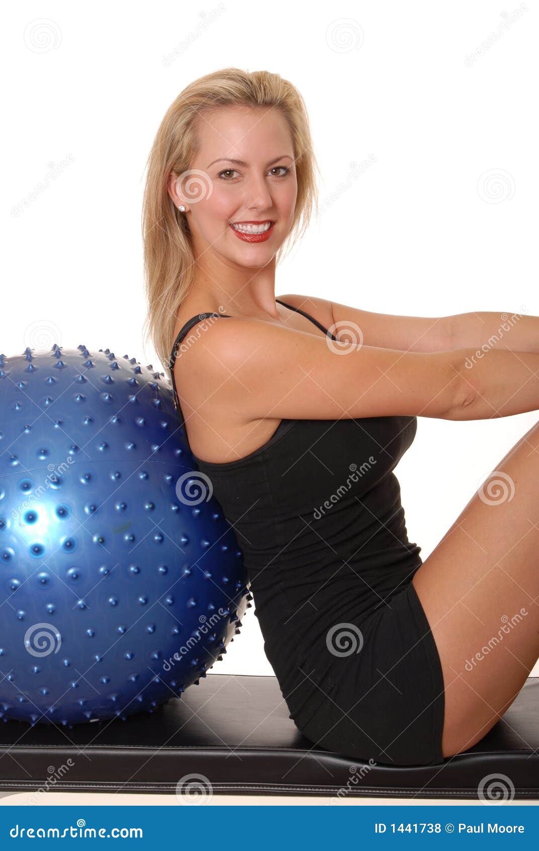 Fitness Girl 234 stock photo. Image of close, white, stunning - 1441738