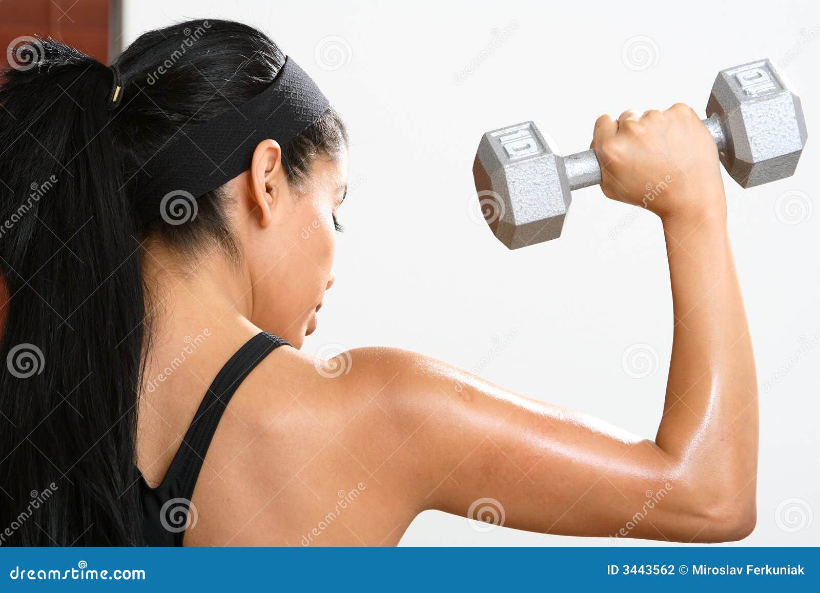 Fitness Girl stock photo. Image of shoulders, exercise - 3443562