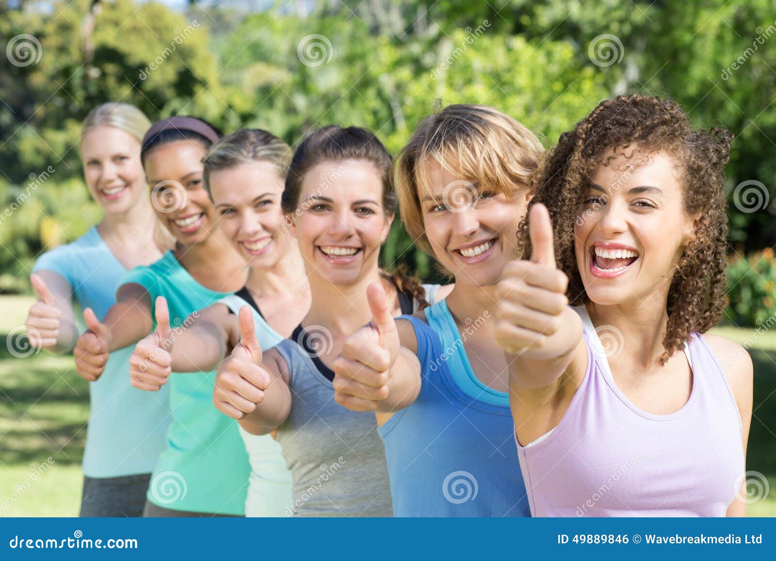 Fitness Group Smiling at Camera Stock Photo - Image of group, lifestyle ...