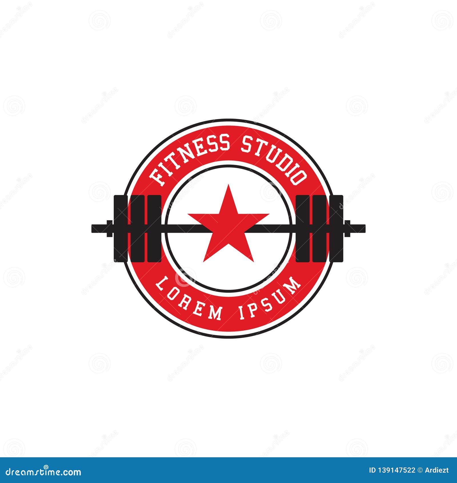 Fitness / Gym Studio Logo Design Inspiration Stock Vector ...