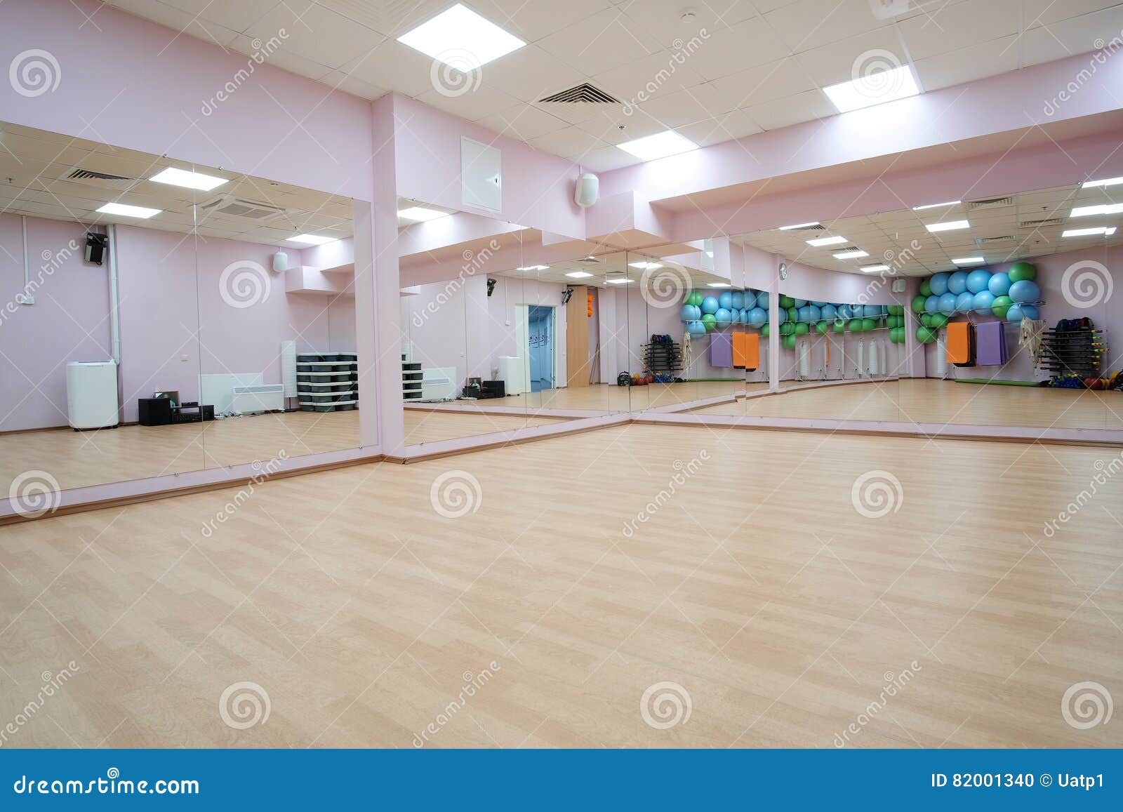 Fitness hall stock photo. Image of mirror, horizontal - 82001340