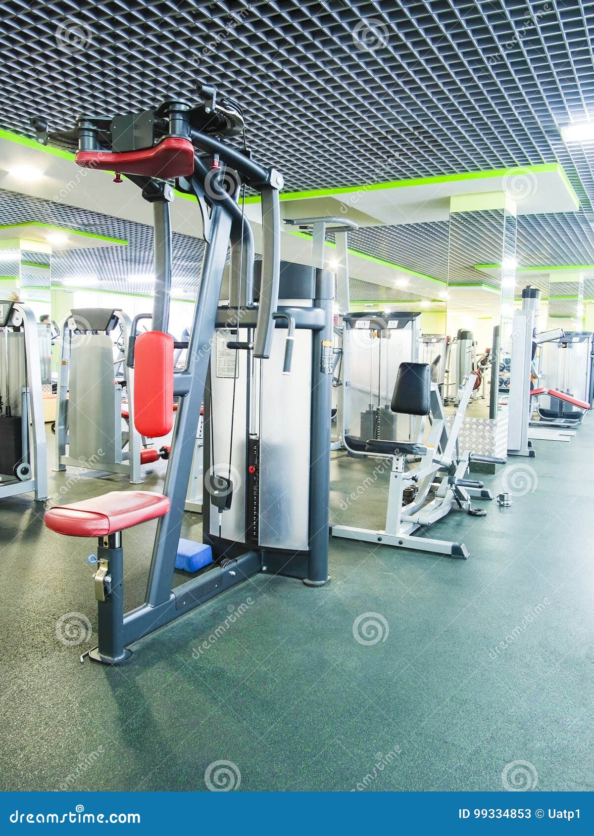 Fitness hall stock image. Image of healthy, incline, benchpress - 99334853