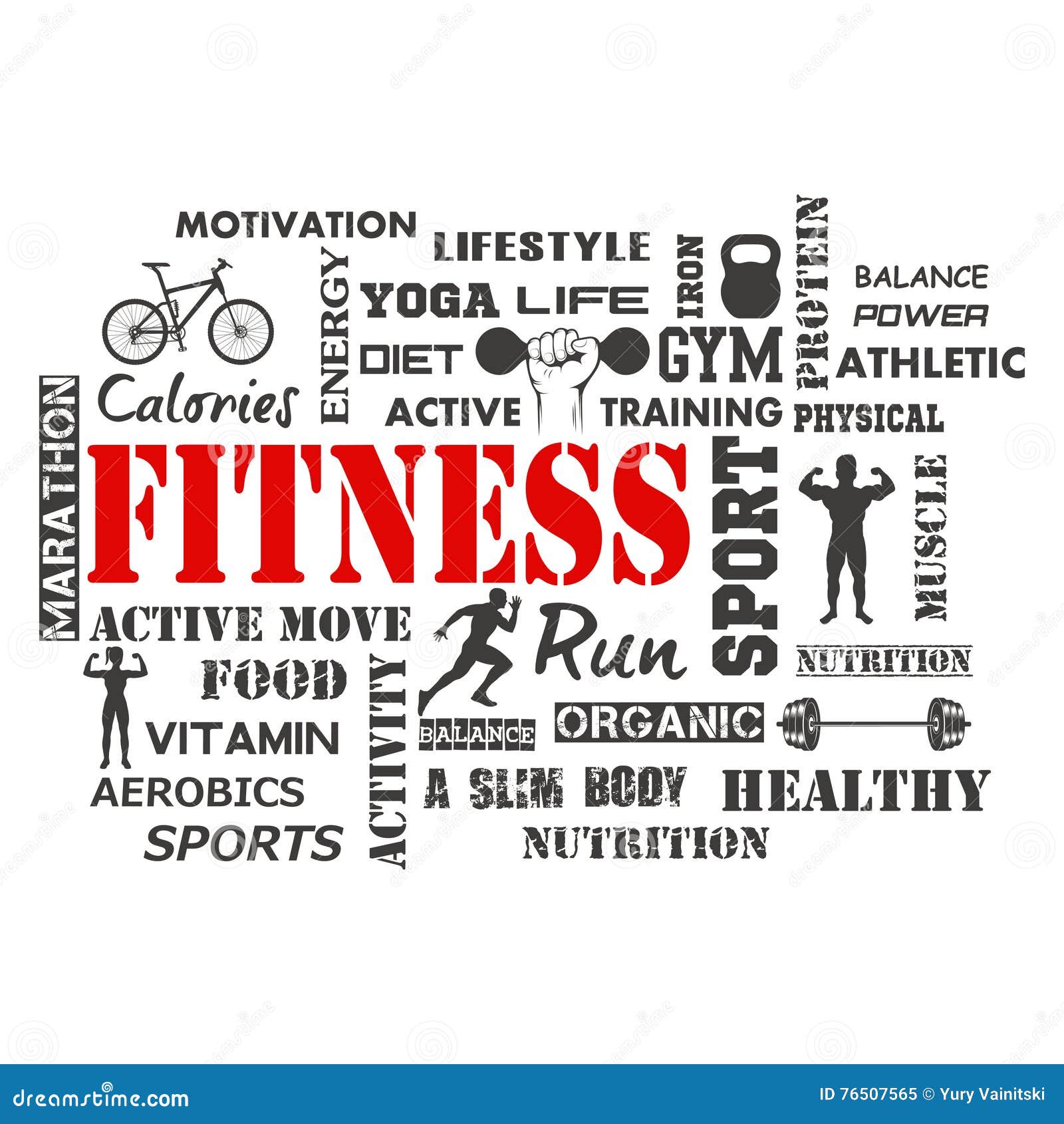 Exercise Word Vector Text With Golden Stars Trail And Handwritten ...