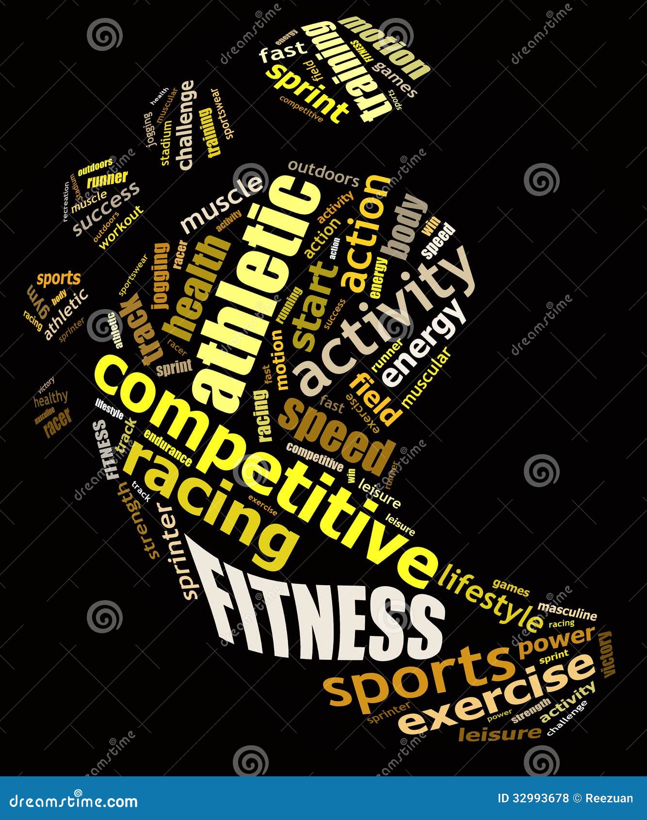 Fitness info text graphics stock illustration. Illustration of diet ...