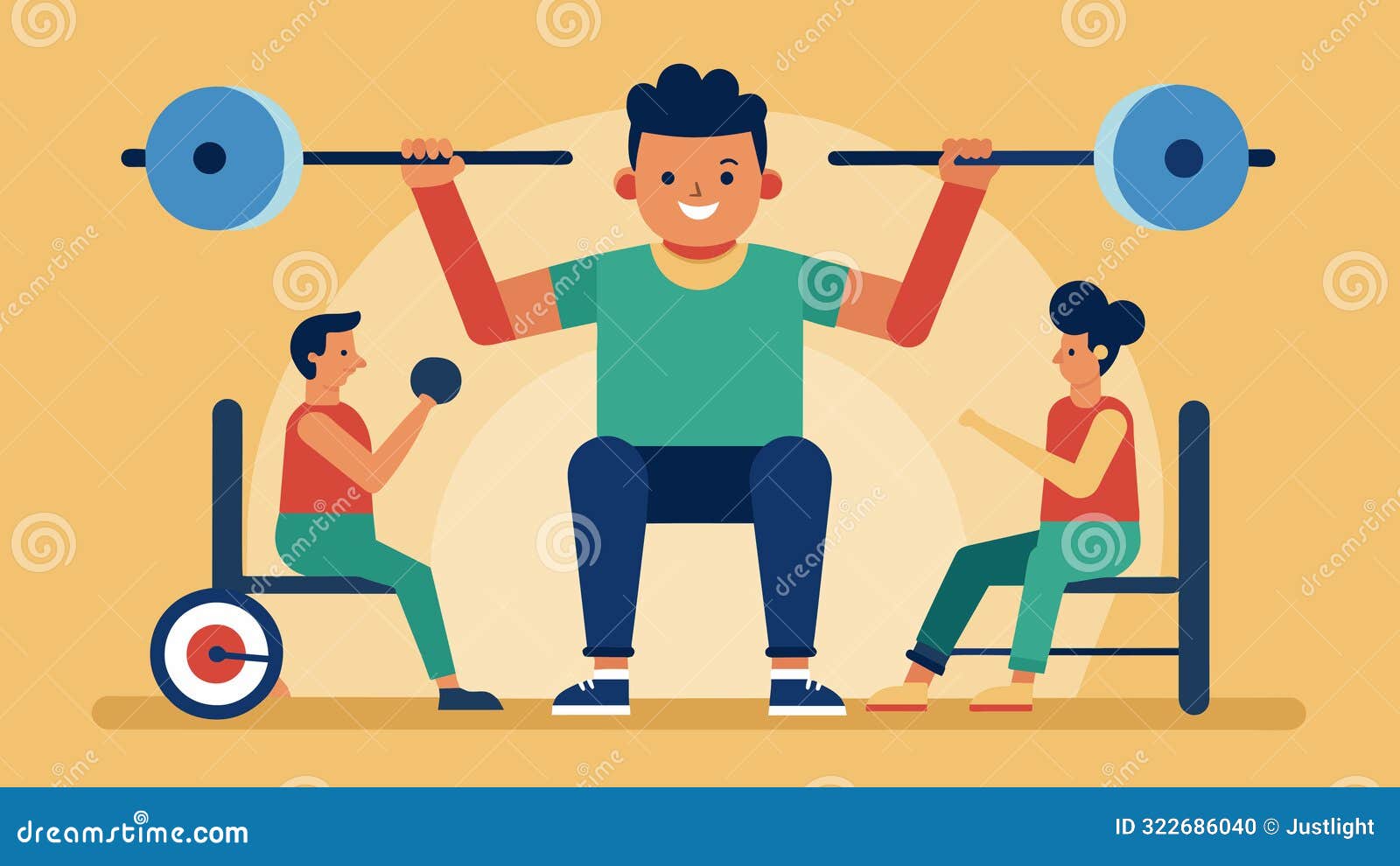 A Fitness Instructor Demonstrating Modified Exercises for Individuals ...