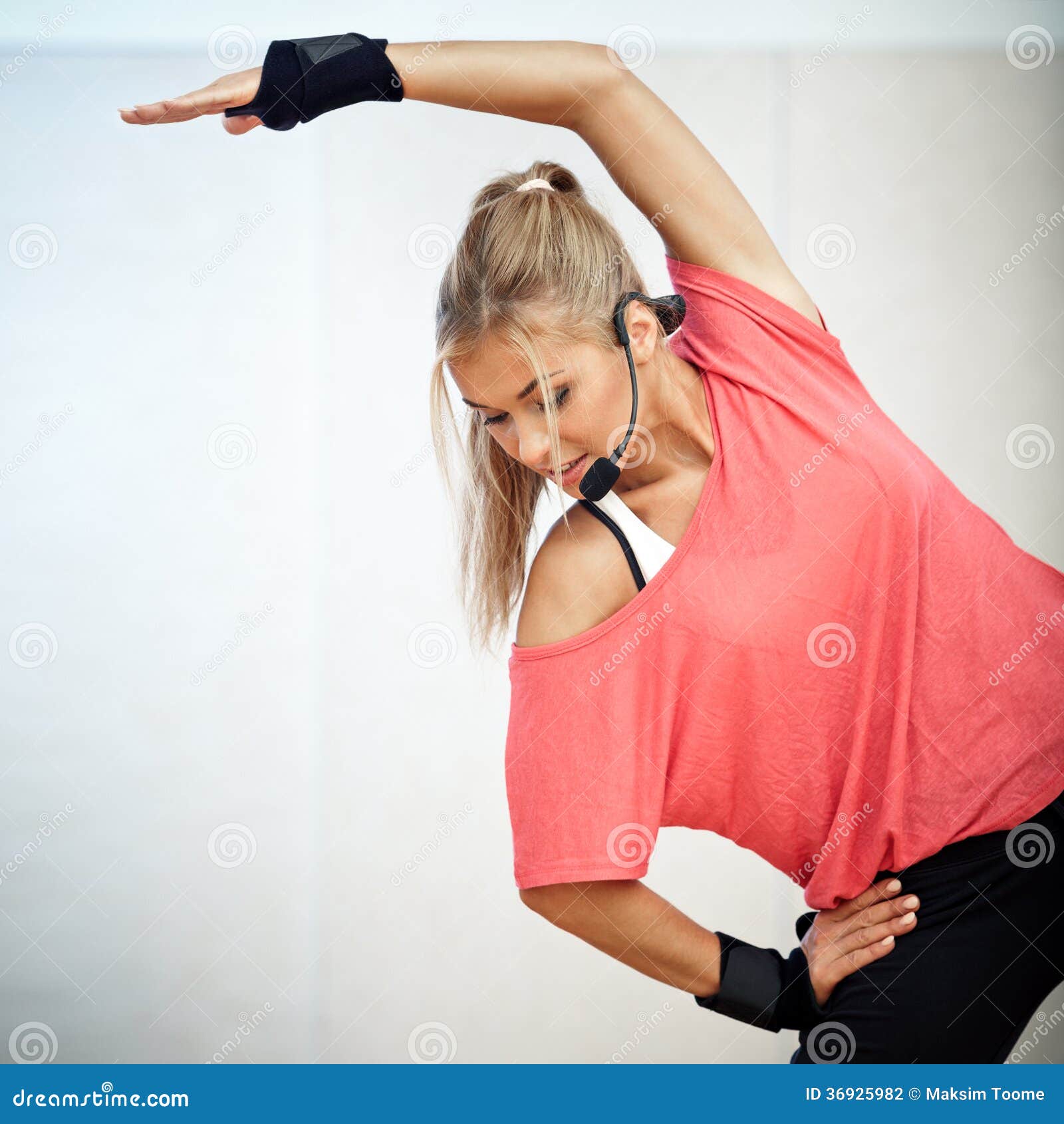 Fitness instructor stock photo. Image of aerobics, muscular - 36925982