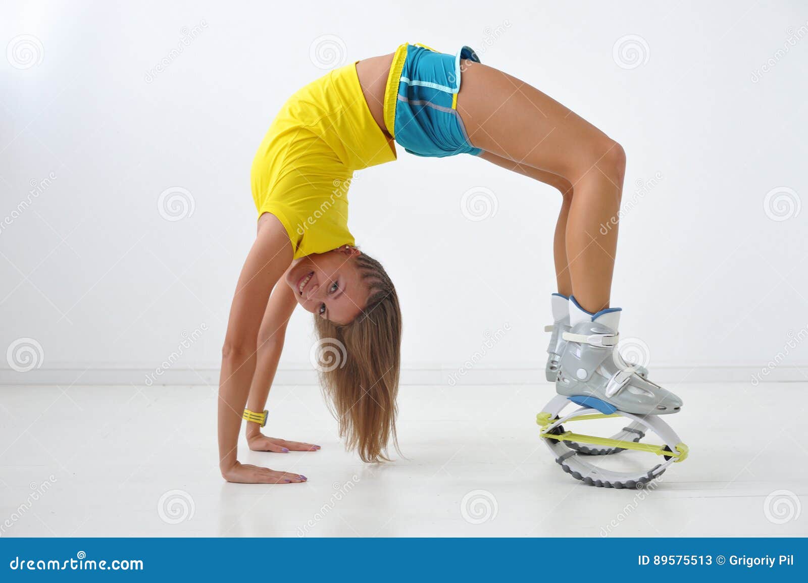 Fitness instructor stock image. Image of foot, indoor - 89575513