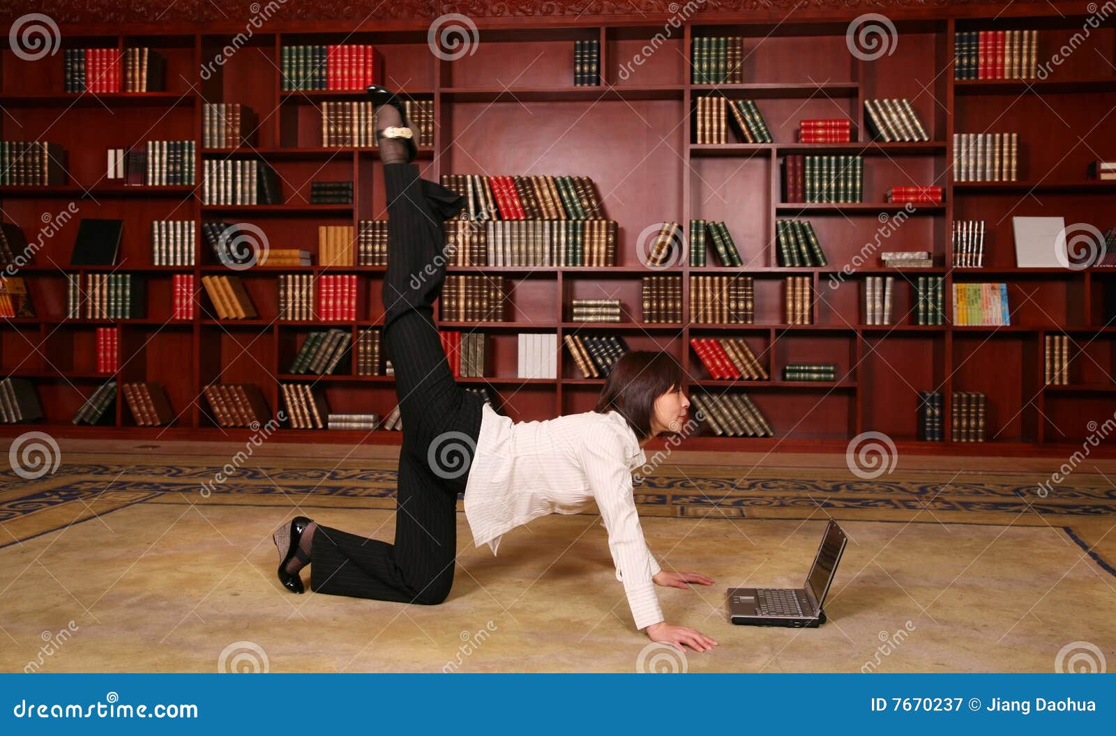 Fitness in library stock image. Image of soft, library - 7670237