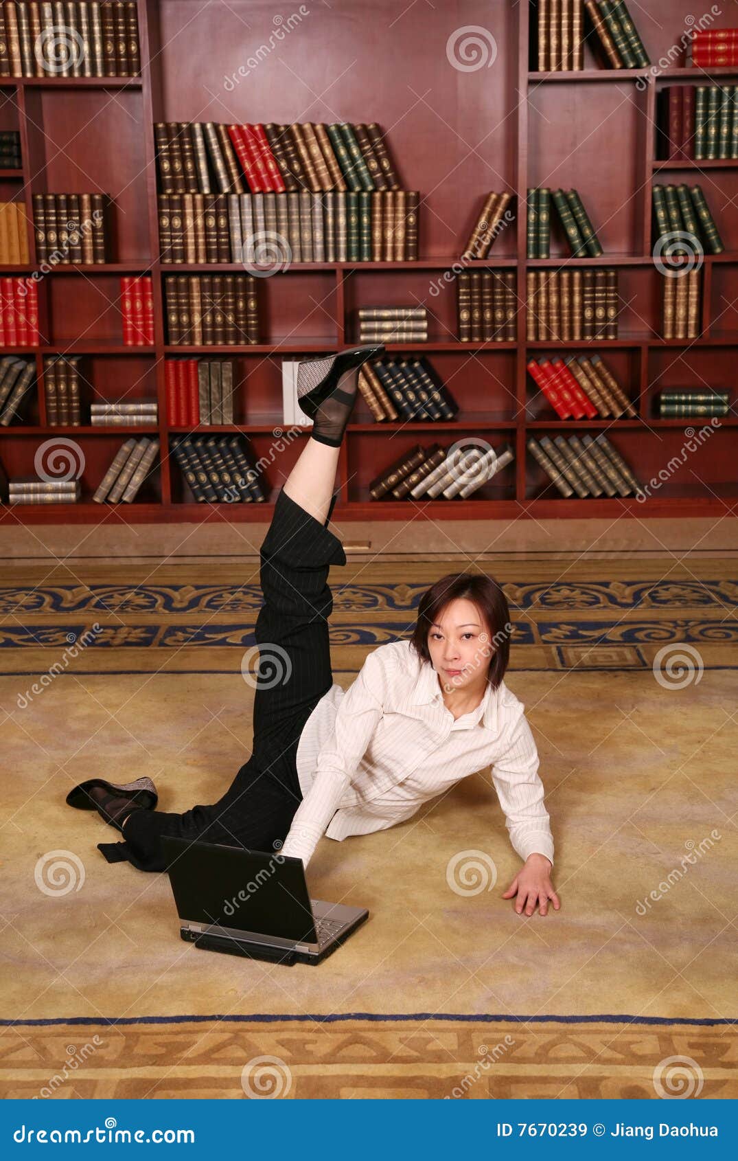 Fitness in library stock image. Image of elegance, dance - 7670239