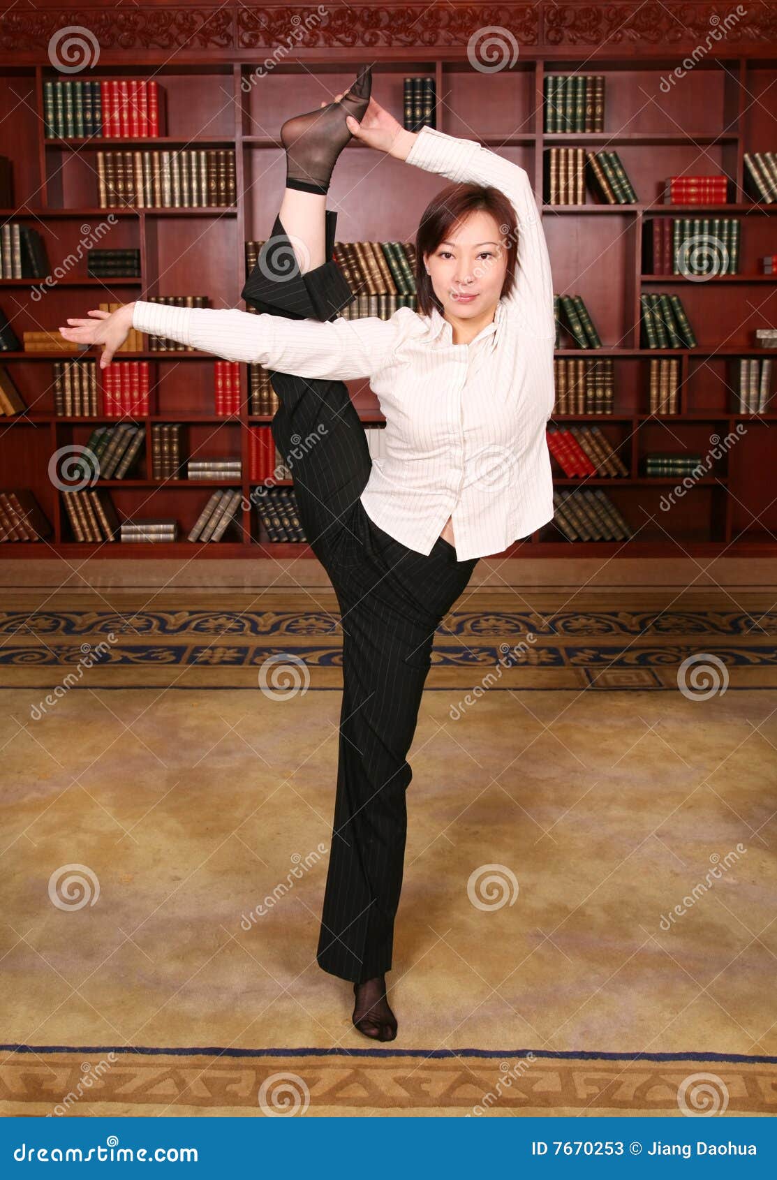 Fitness in library stock image. Image of business, asian - 7670253