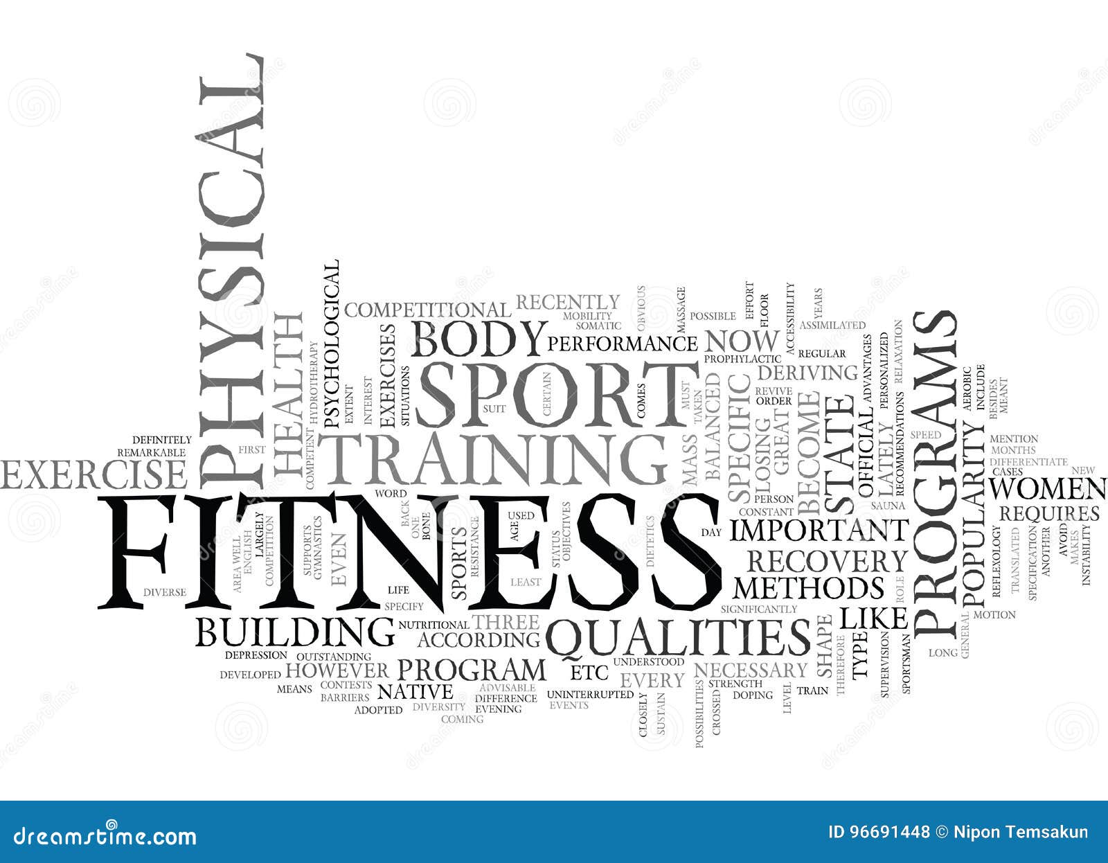 Fitness for Life Text Background Word Cloud Concept Stock Vector ...