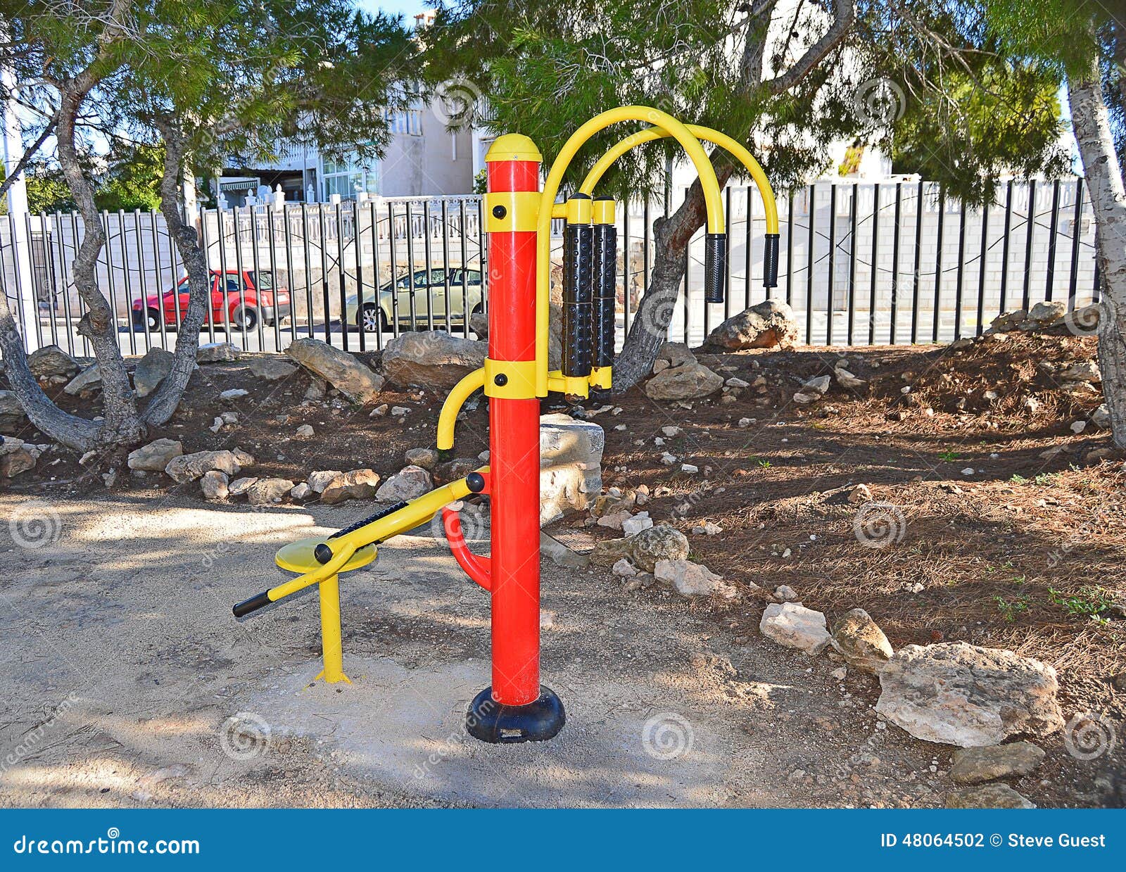 Fitness Machine in a Park stock photo. Image of developing - 48064502