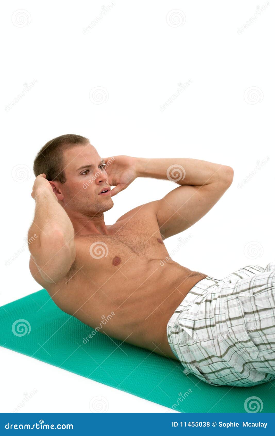 Fitness man doing situps stock photo. Image of mature - 11455038