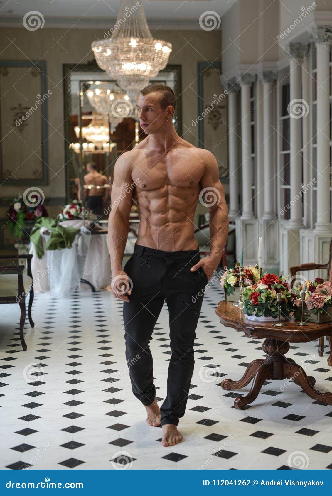 Fitness model stock photo. Image of strong, muscular - 112041262