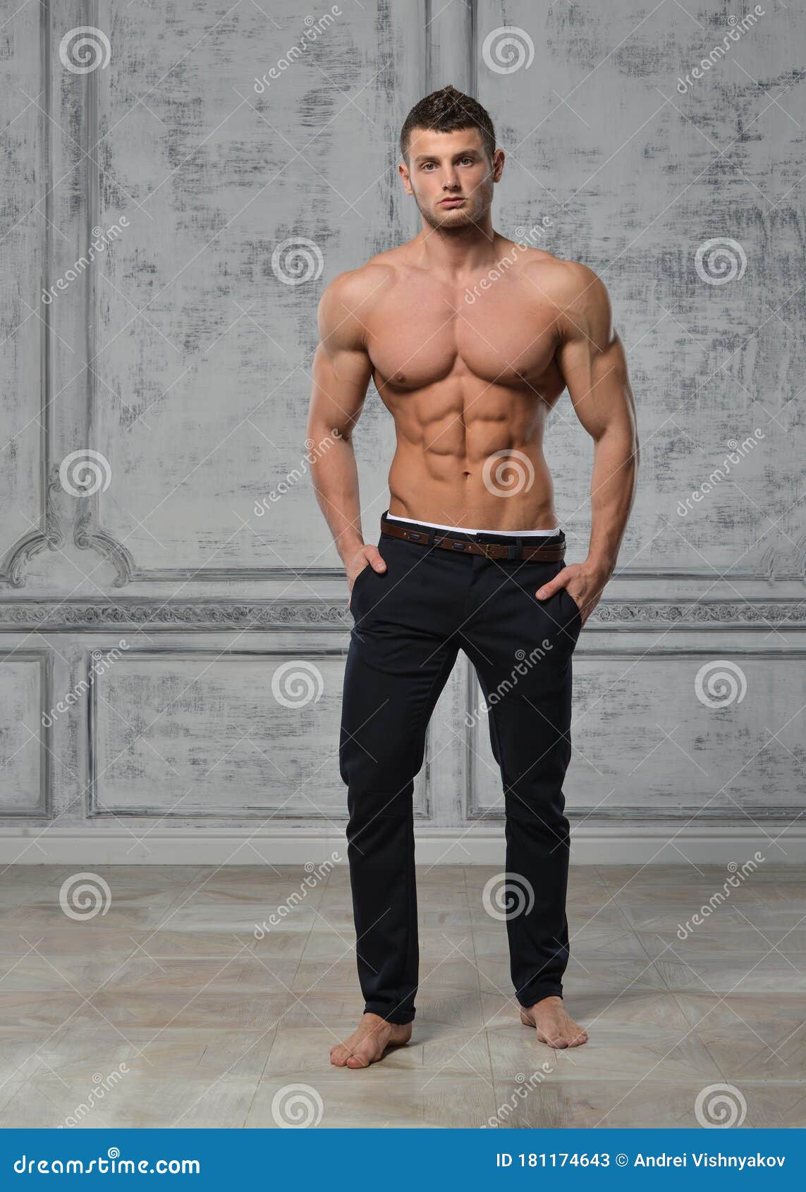 Fitness model stock image. Image of athlete, flex, male - 181174643