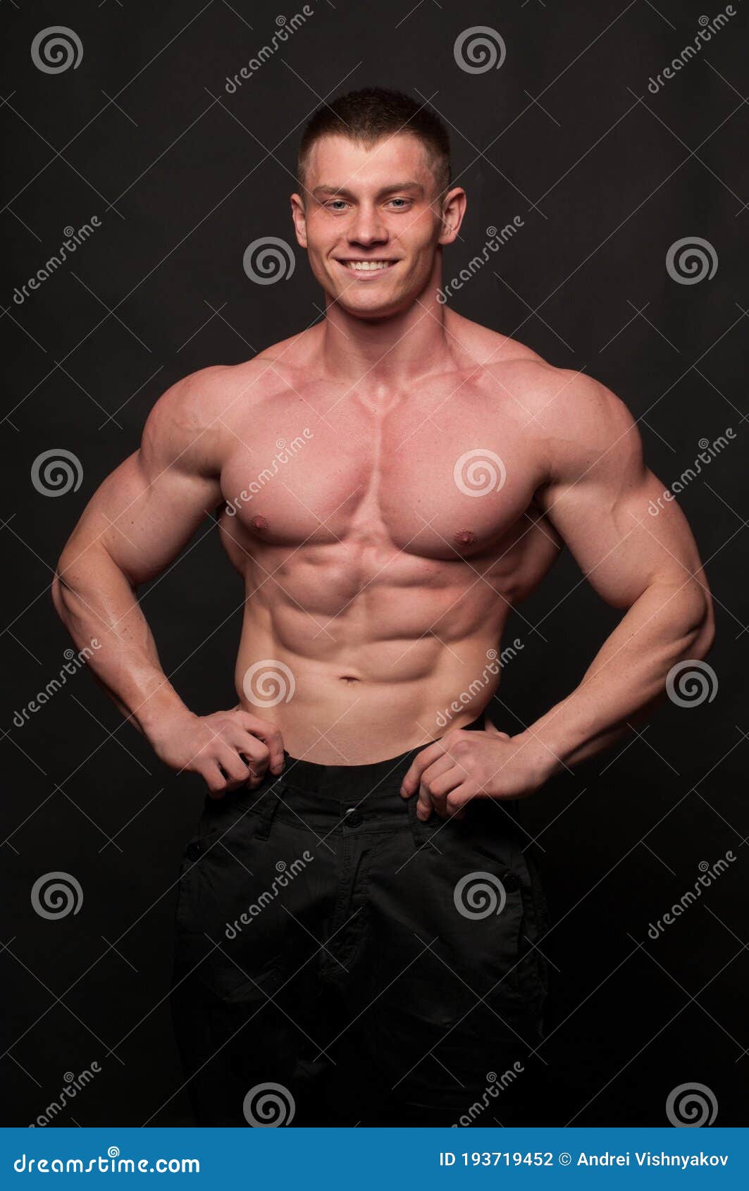 Fitness model stock photo. Image of pecs, exercise, strong - 193719452