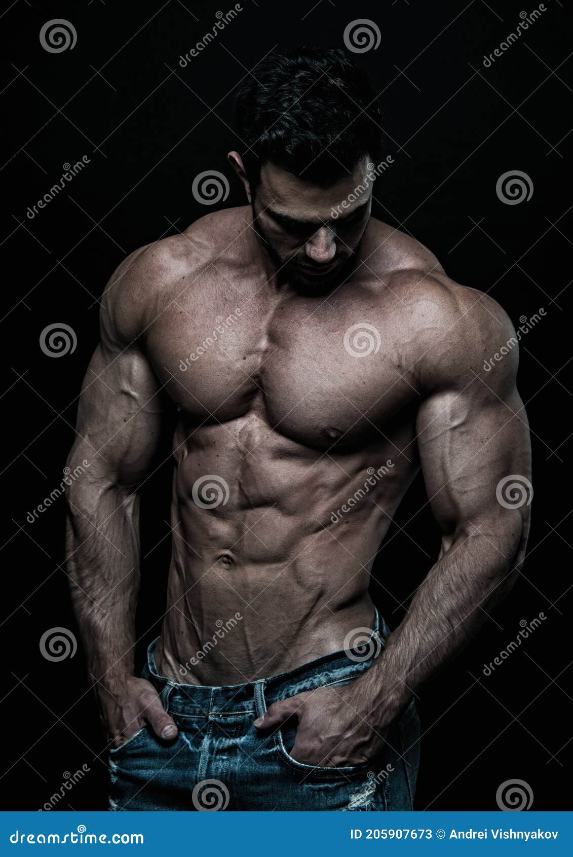 Fitness model stock image. Image of power, biceps, strong - 205907673