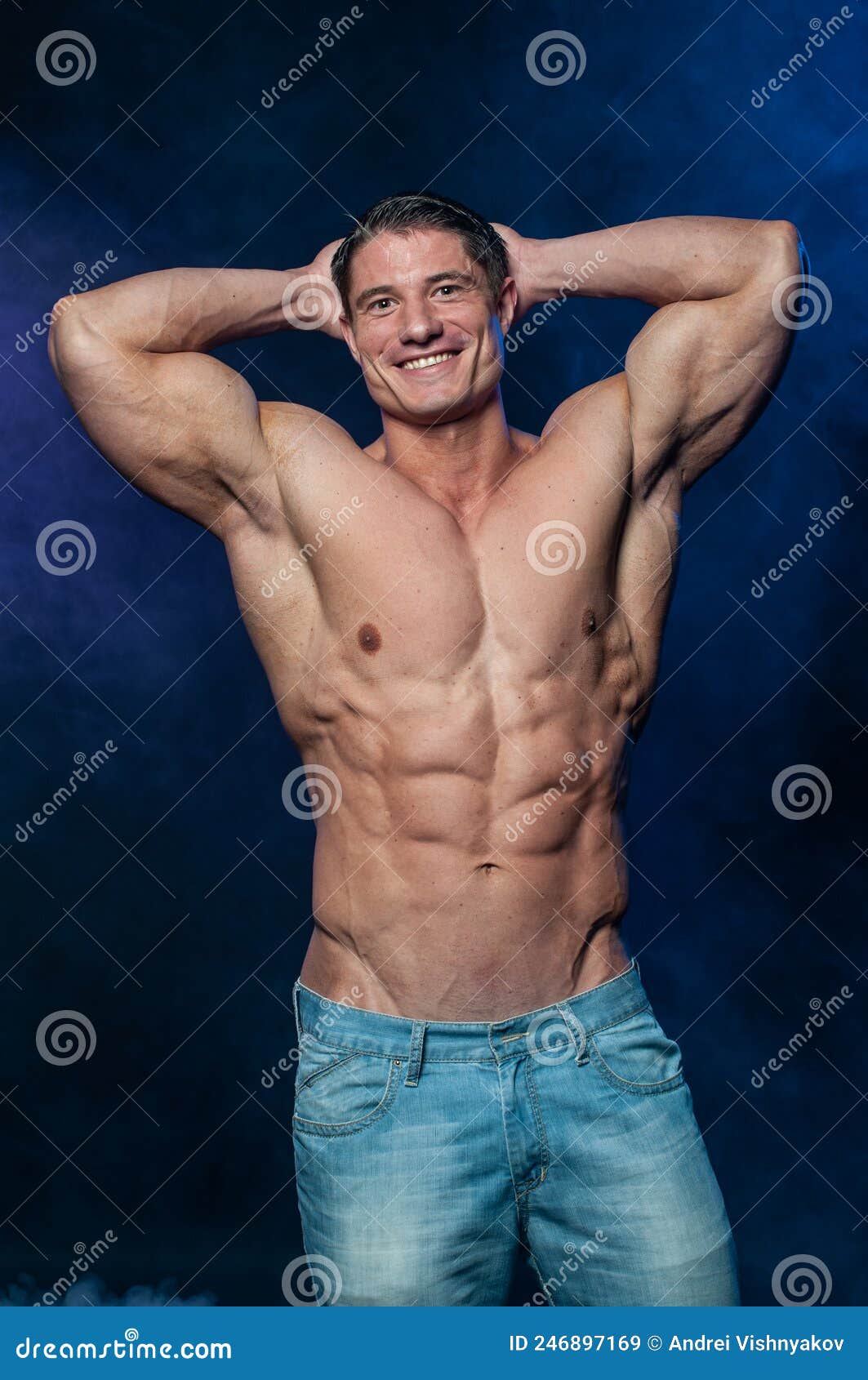 Fitness model stock image. Image of biceps, skin, buff - 246897169